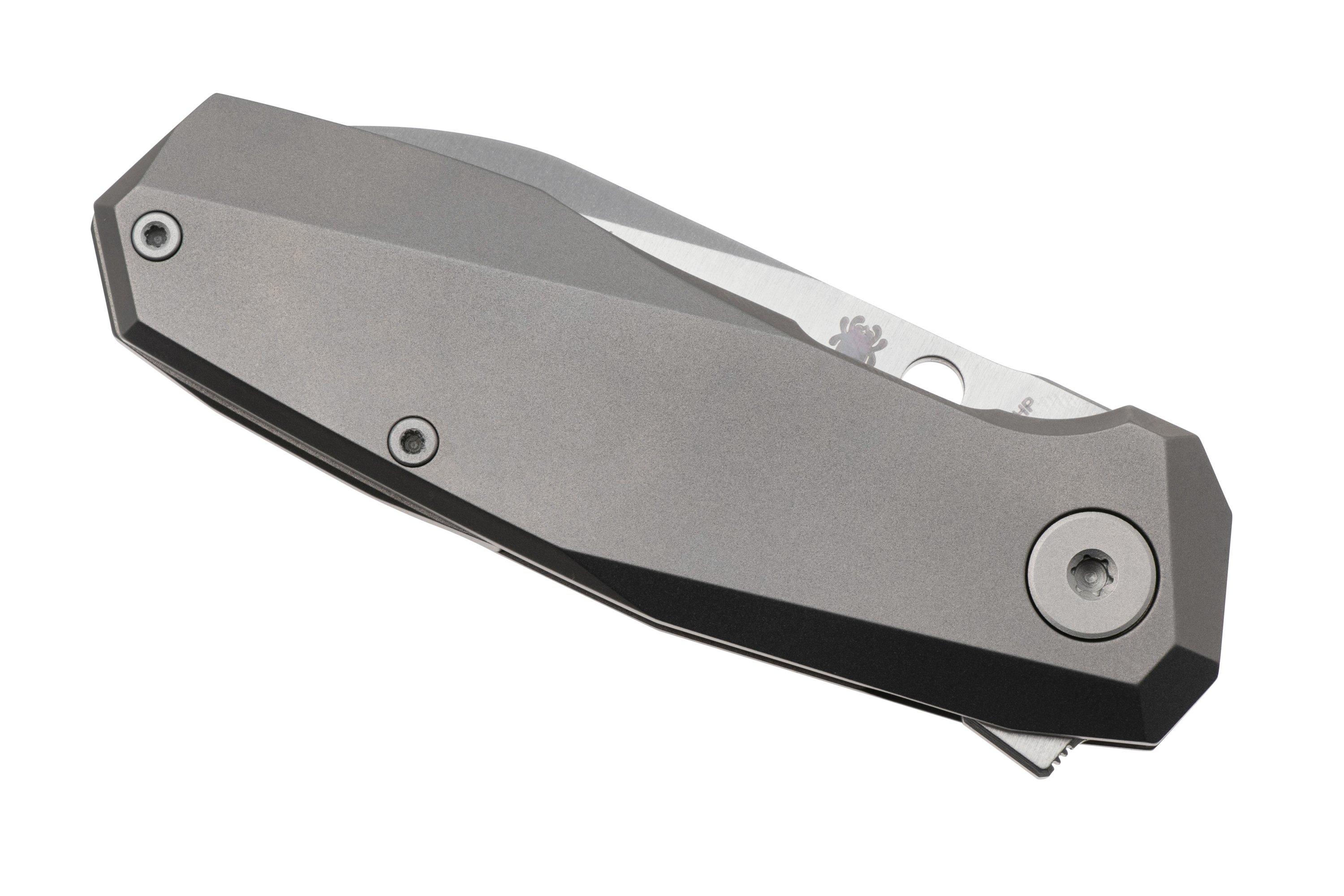 Spyderco Techno 3 C158TIP3 CTS-XHP, Titanium pocket knife, Marcin Slysz ...