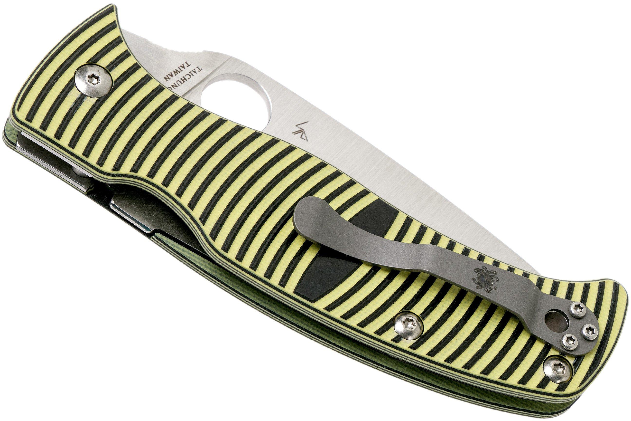 Spyderco Caribbean C217GS serrated pocket knife, Sal Glesser design ...