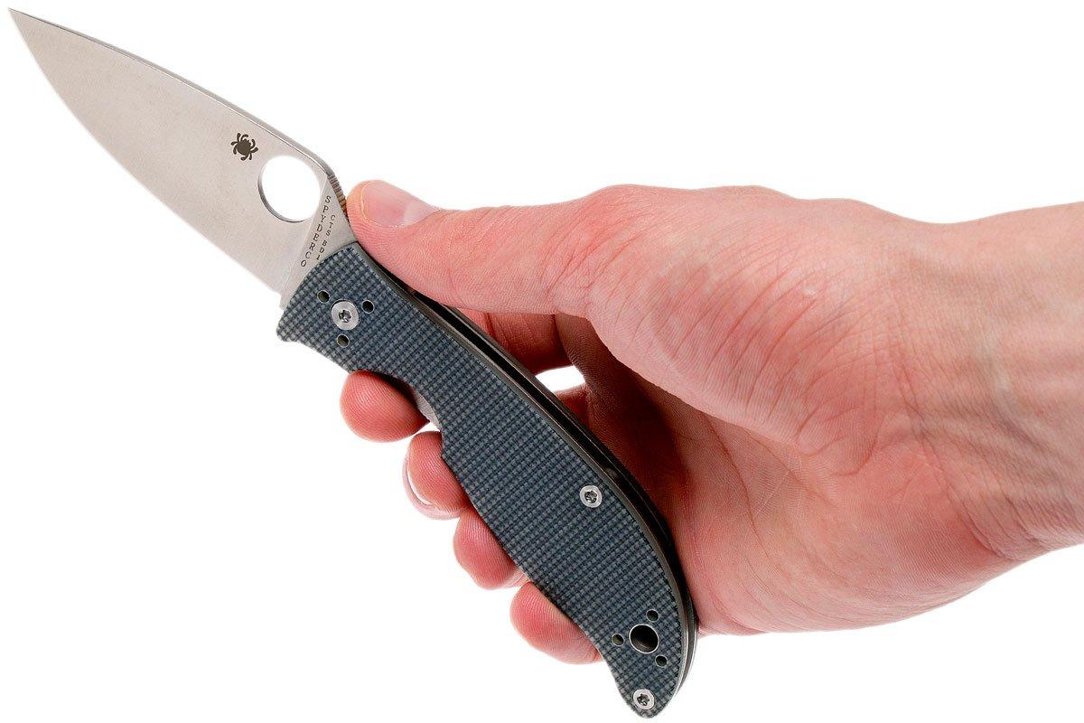Spyderco Polestar C220GPGY pocket knife, Sal Glesser design ...