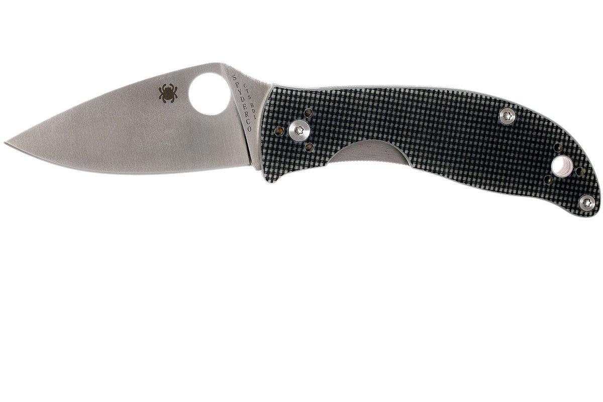 Spyderco Alcyone C222GPGY pocket knife, Sal Glesser design ...