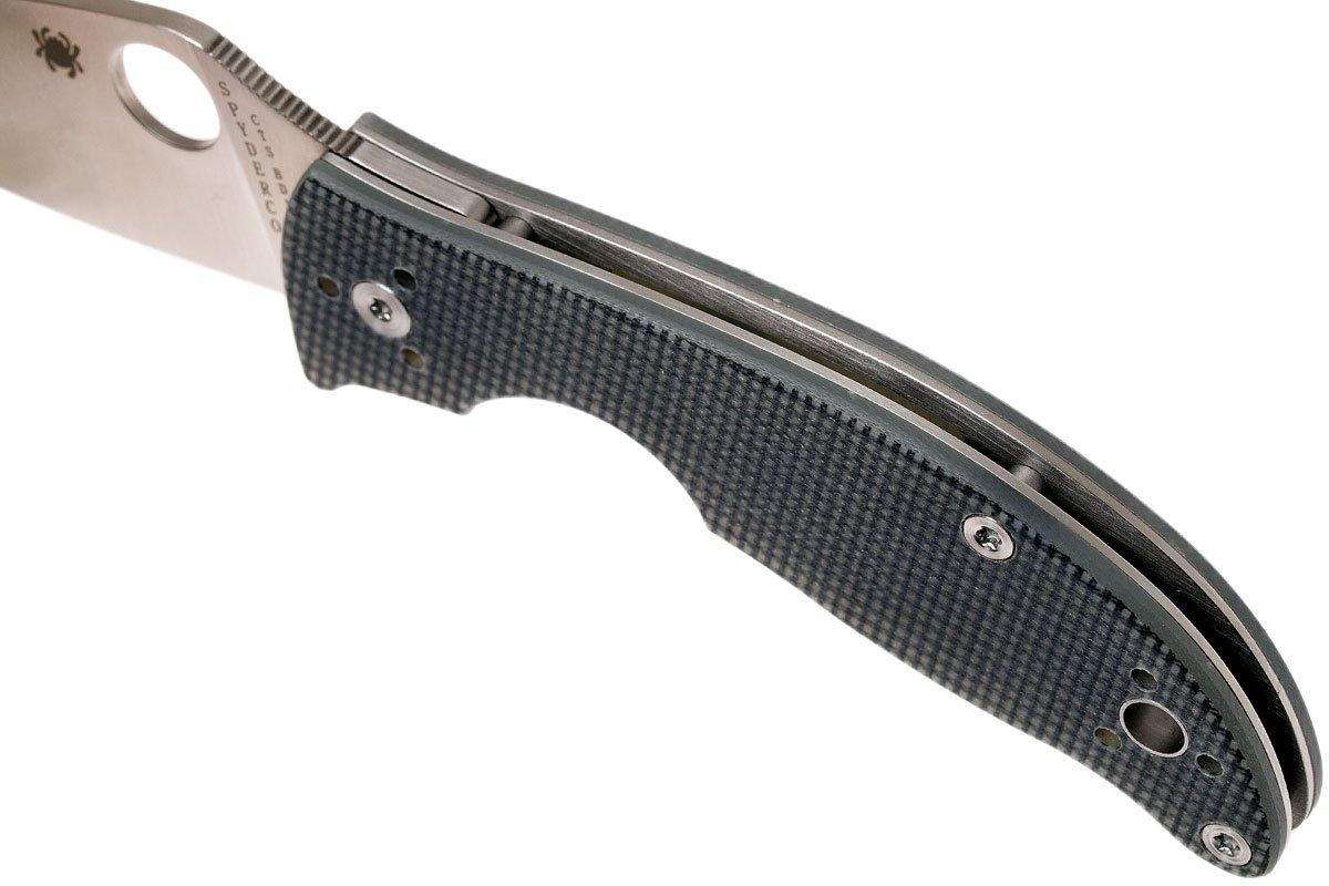 Spyderco Alcyone C222GPGY pocket knife, Sal Glesser design ...