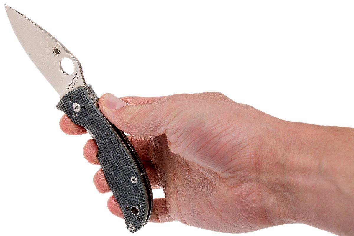 Spyderco Alcyone C222GPGY pocket knife, Sal Glesser design ...