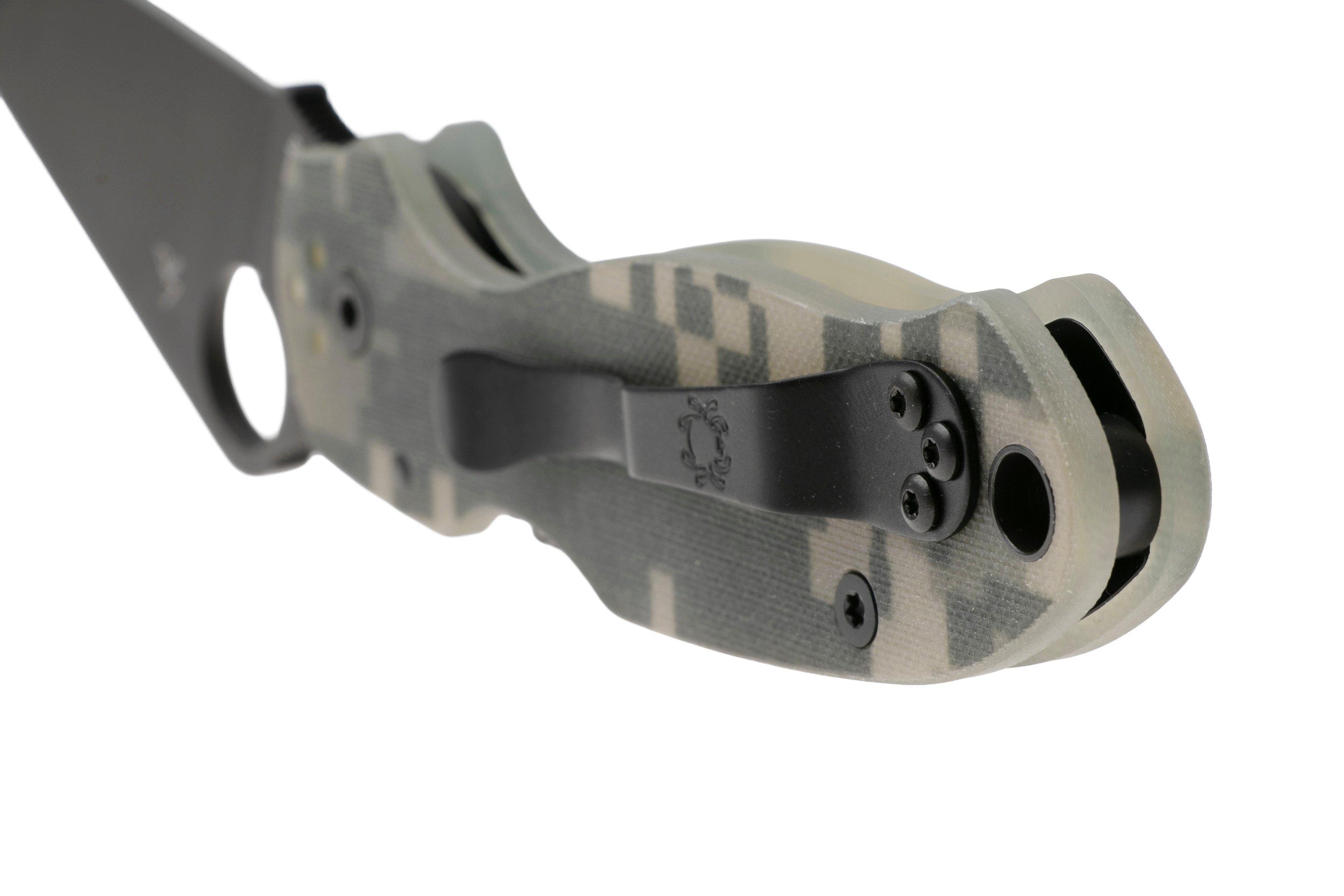 Spyderco Para 3 Camo Black C223GPCMOBK pocket knife | Advantageously ...