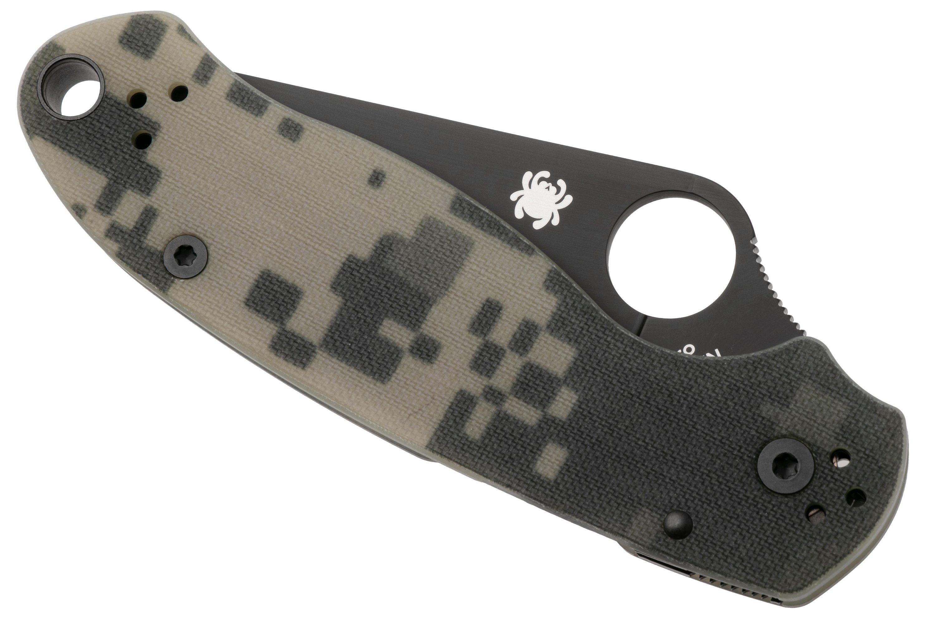 Nóż składany Spyderco Para 3 Camo Black C223GPCMOBK | Zalety robienia ...