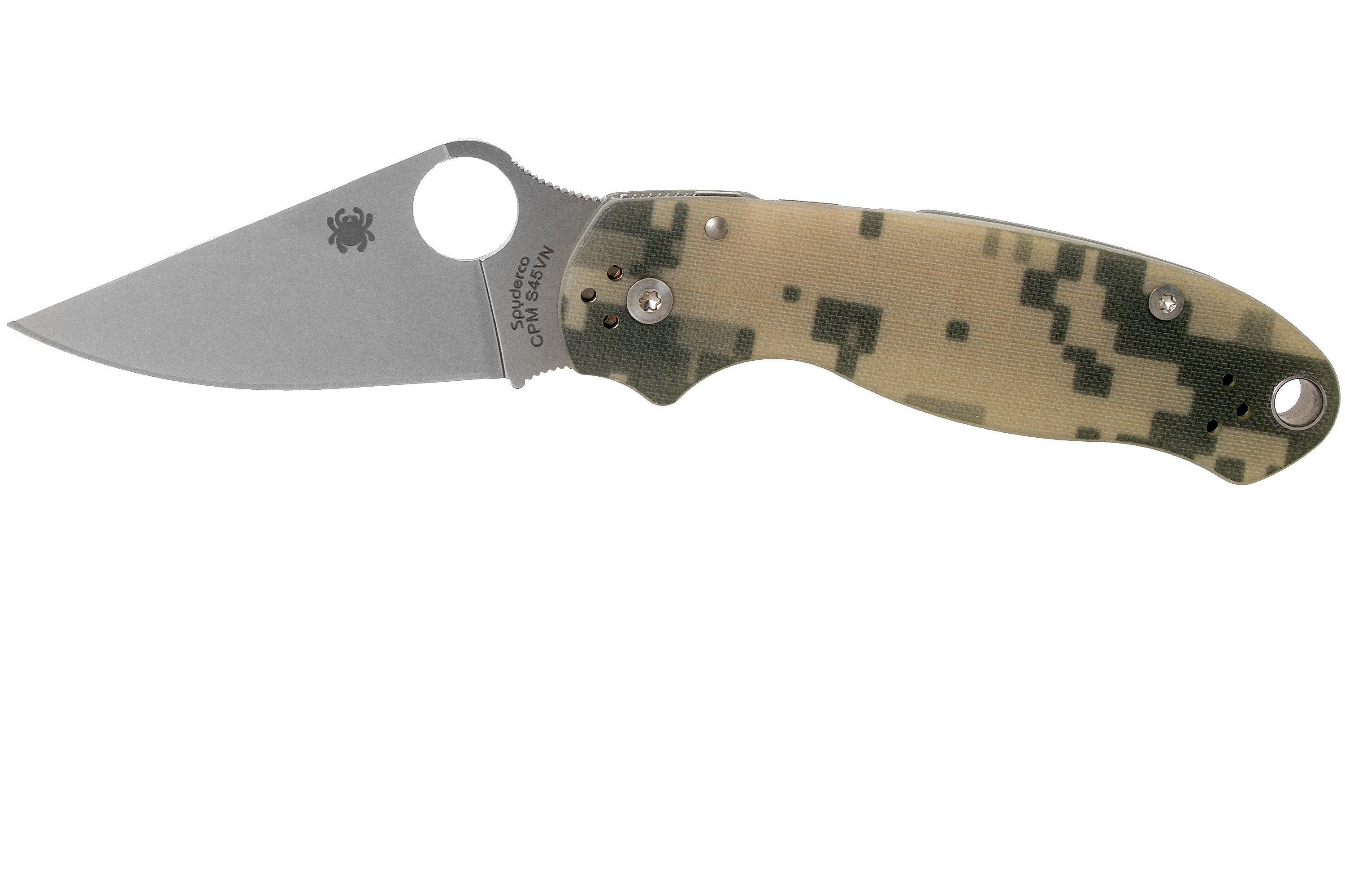 Spyderco Para 3 Camo C223GPCMO pocket knife | Advantageously shopping ...