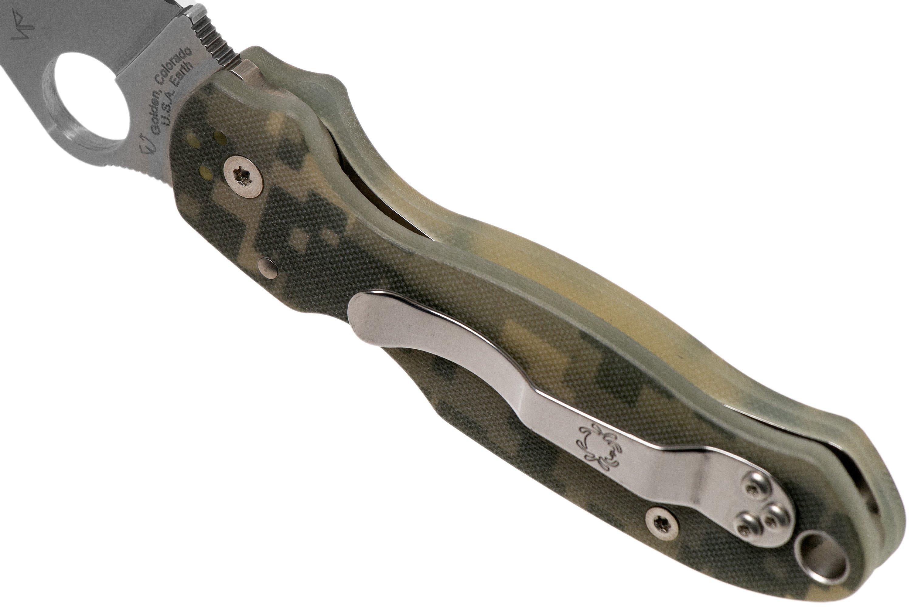 Spyderco Para 3 Camo C223GPCMO pocket knife | Advantageously shopping ...