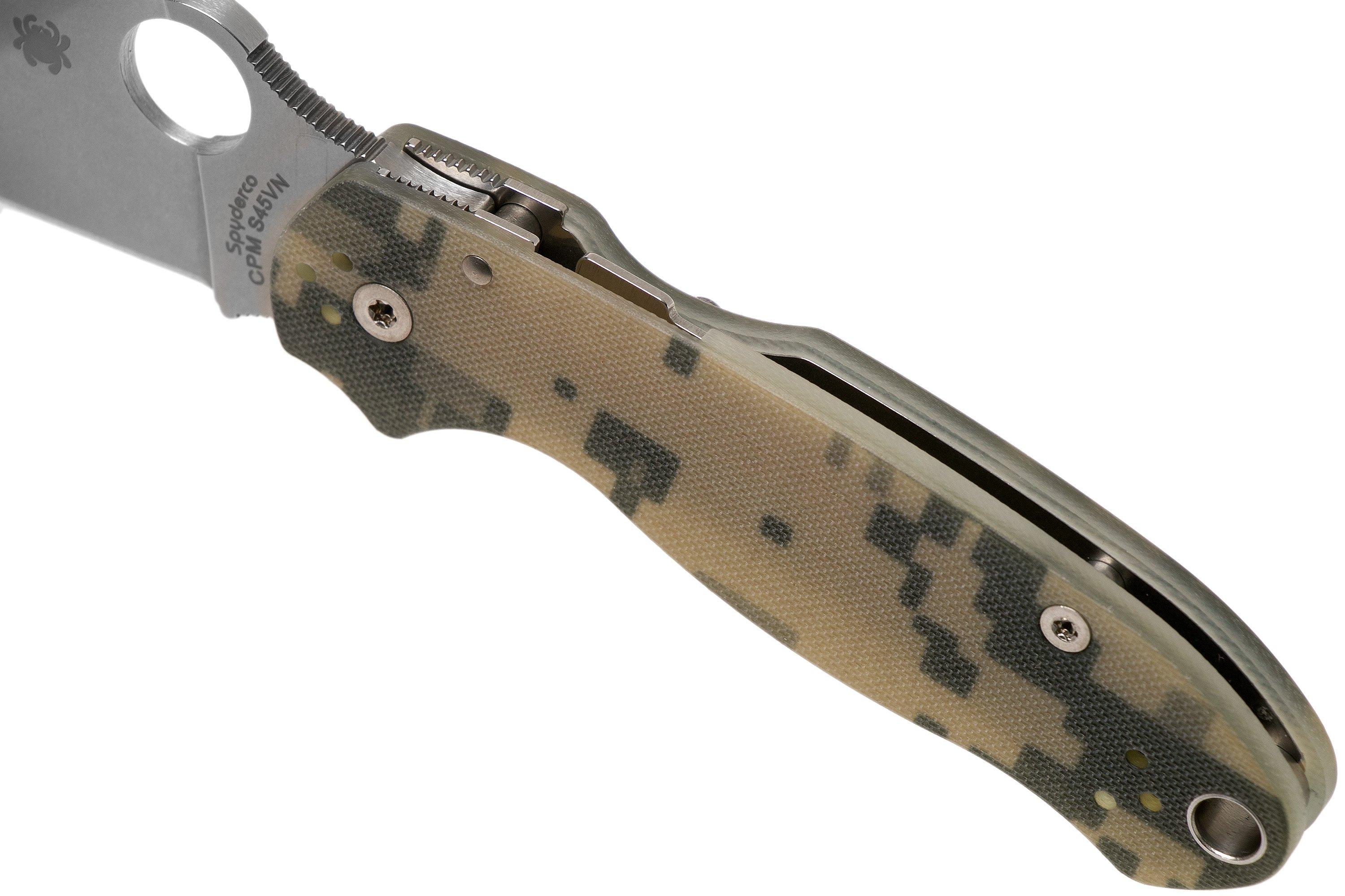 Spyderco Para 3 Camo C223GPCMO pocket knife | Advantageously shopping ...