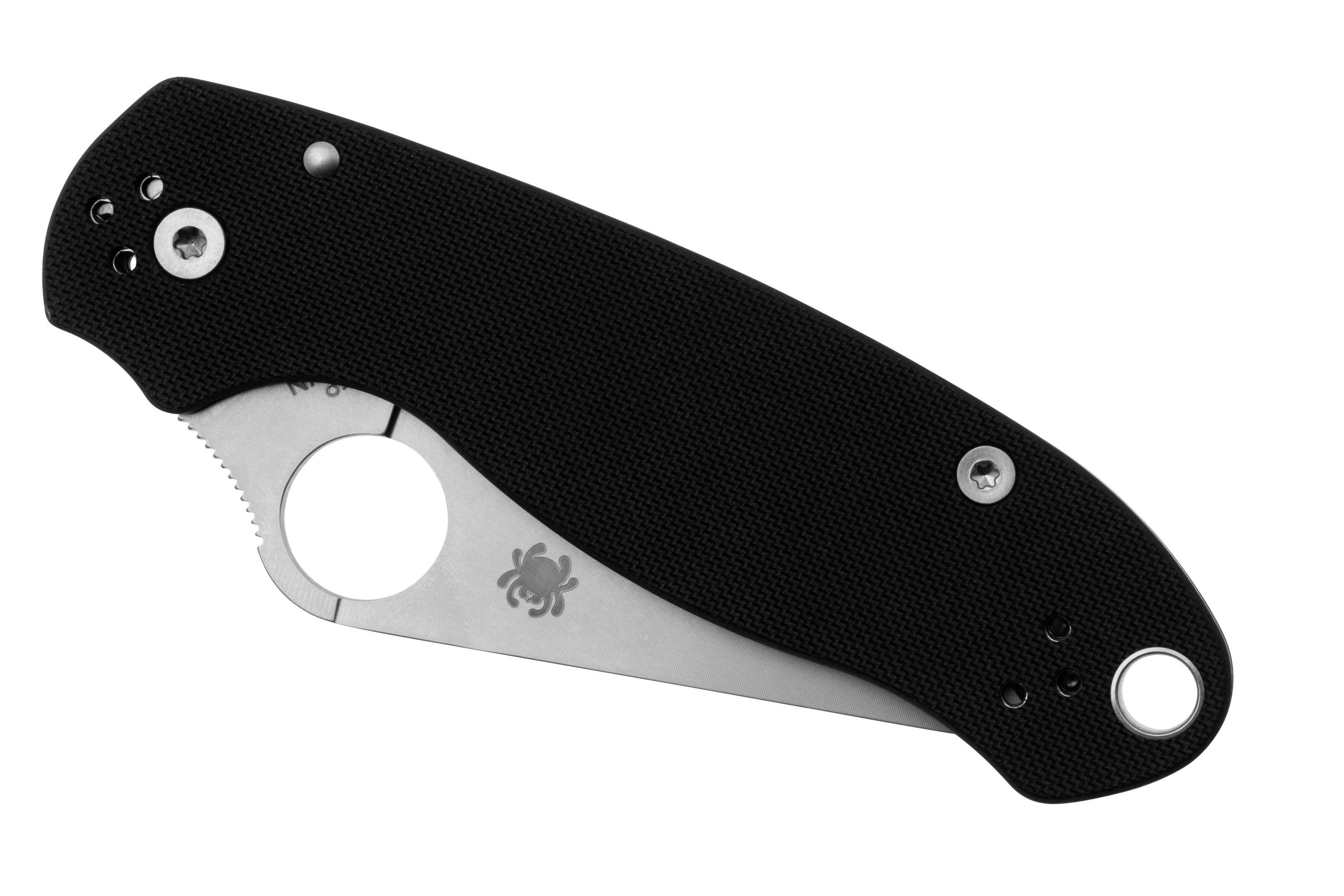 Spyderco Para 3 C223GPS partly serrated pocket knife | Advantageously ...