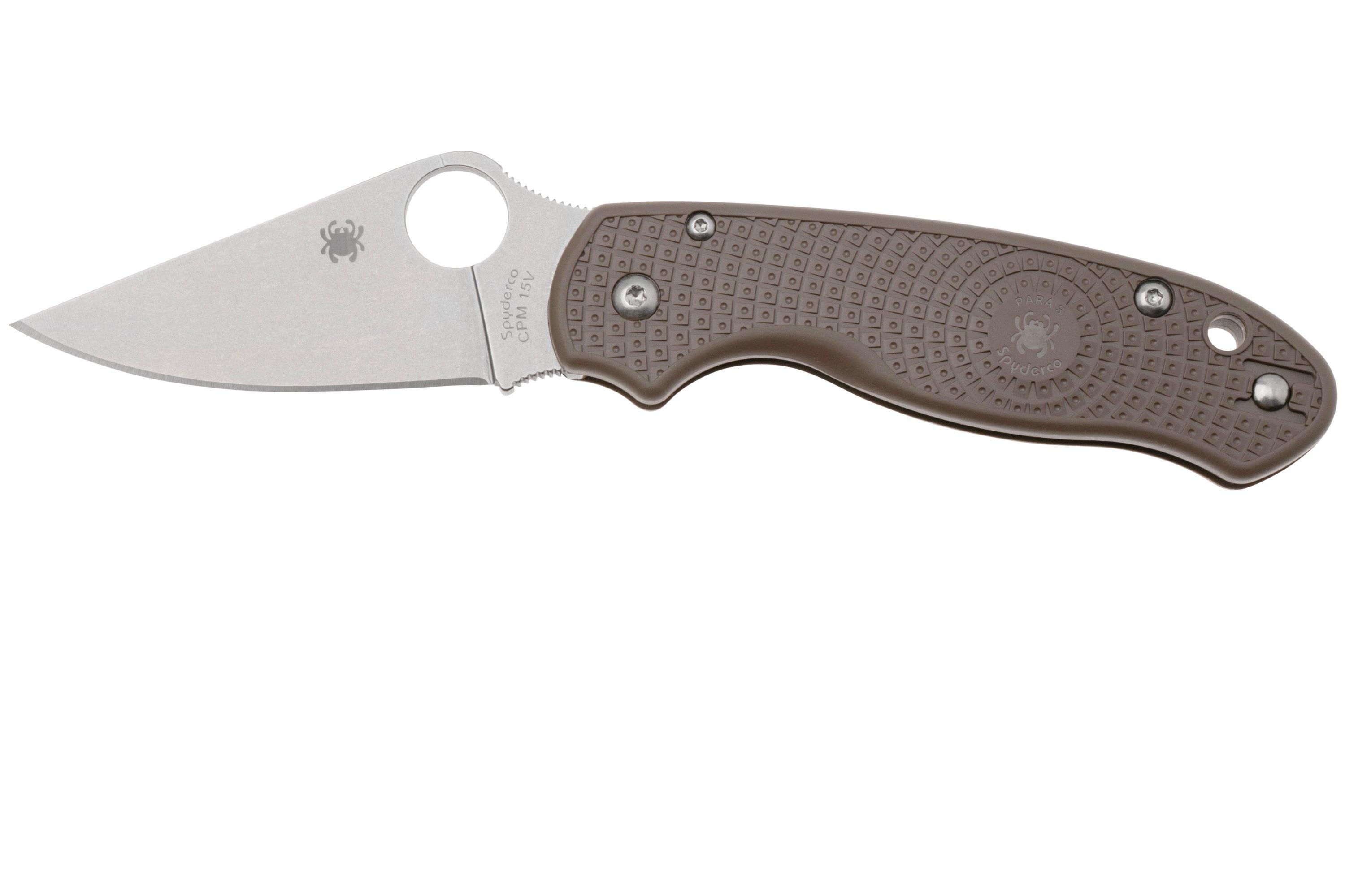 Spyderco Para 3 Lightweight CPM15V C223PBN15V Brown, Sprint Run 2024 ...