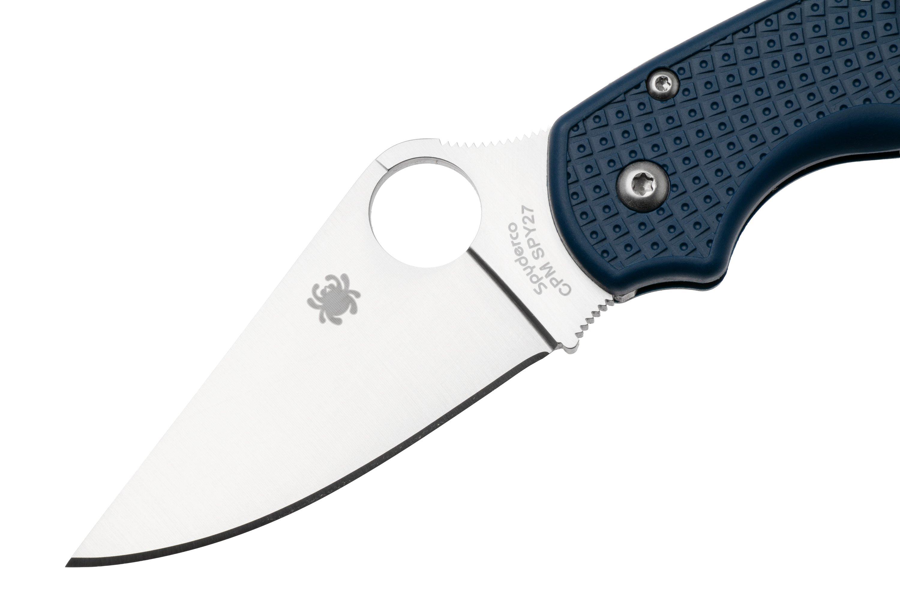 Spyderco Para 3 Lightweight CPM SPY-27 Cobalt Blue FRN C223PCBL pocket ...