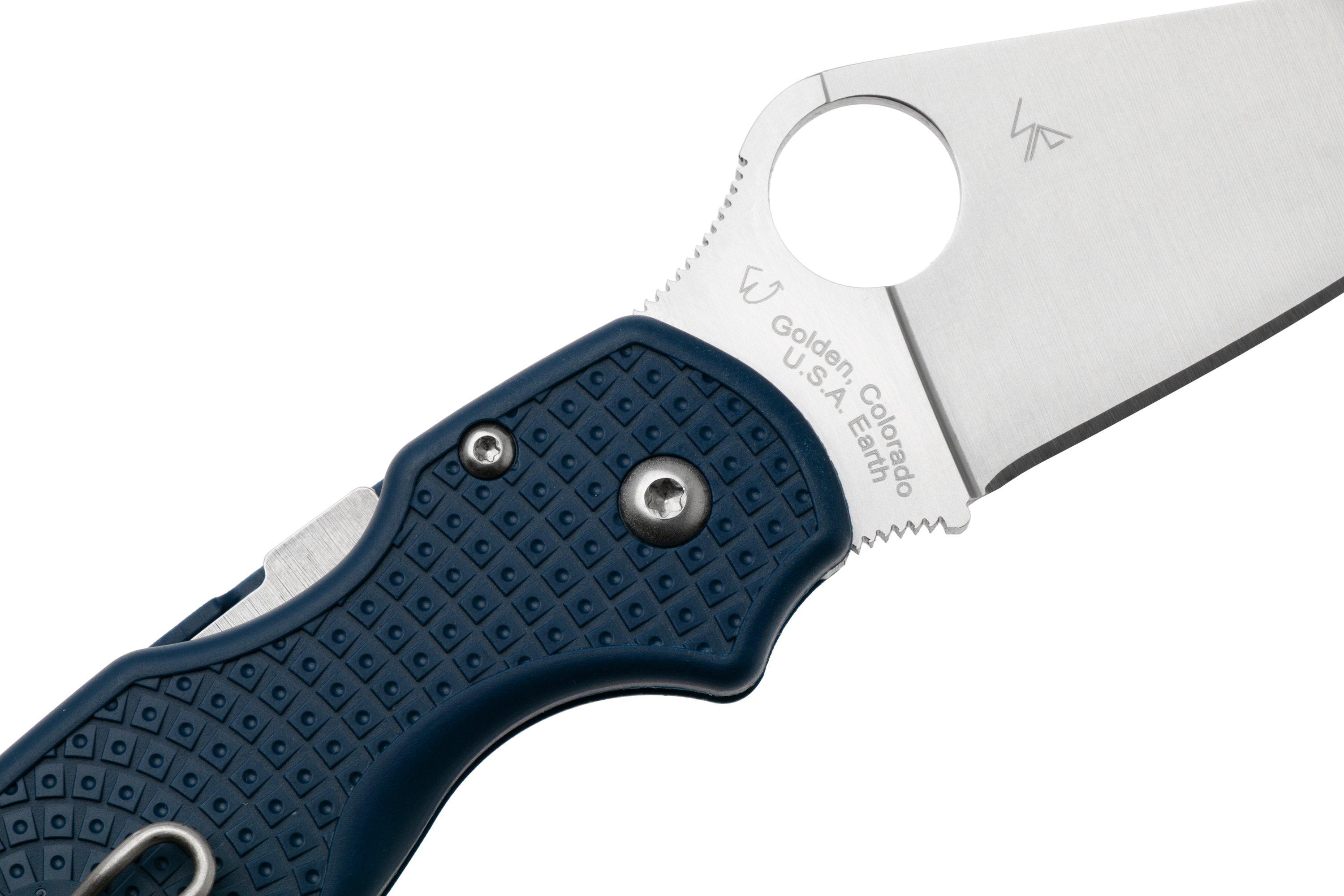 Spyderco Para 3 Lightweight CPM SPY-27 Cobalt Blue FRN C223PCBL pocket ...