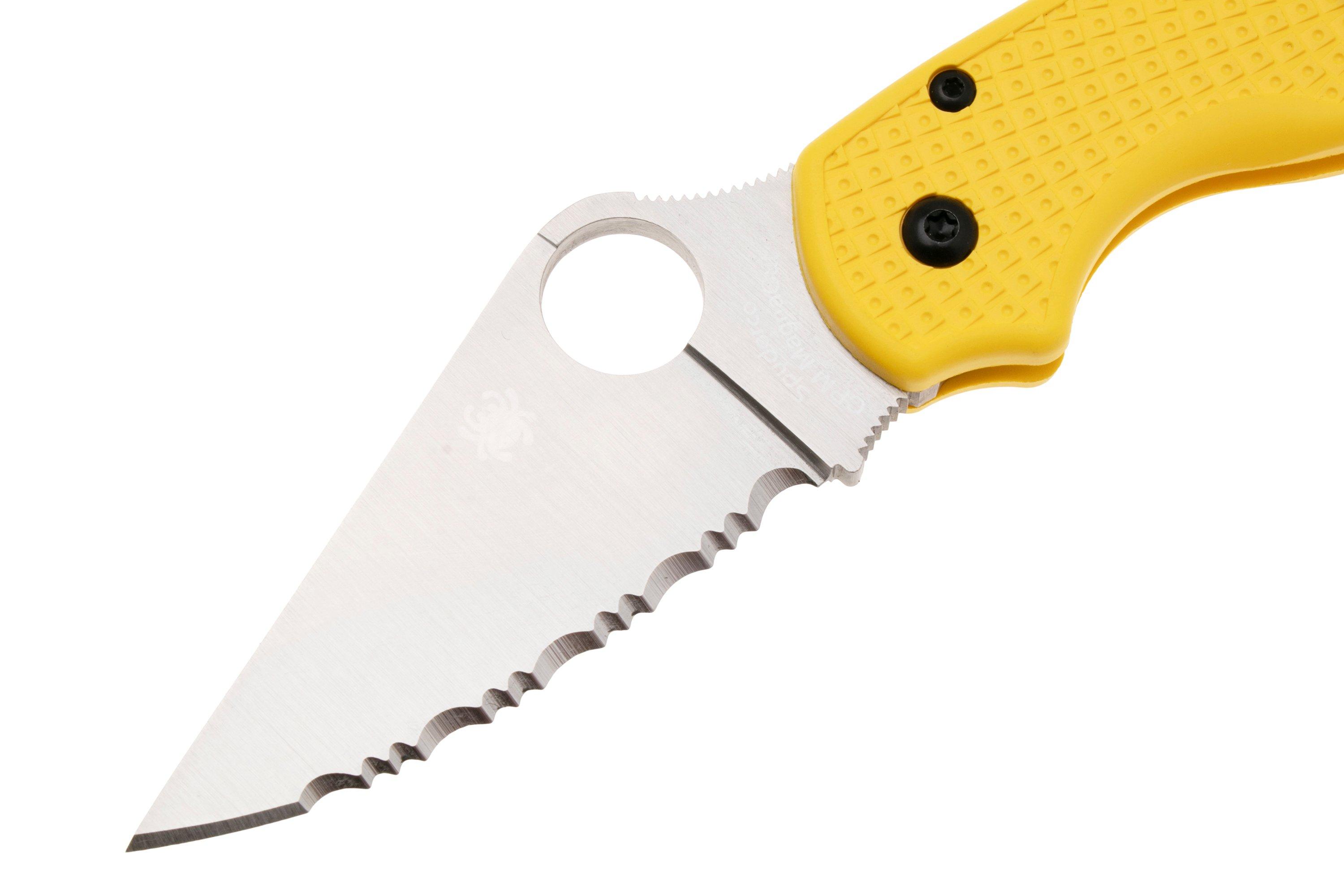 Spyderco Para 3 Salt Lightweight CPM MagnaCut C223SYL Yellow FRN ...
