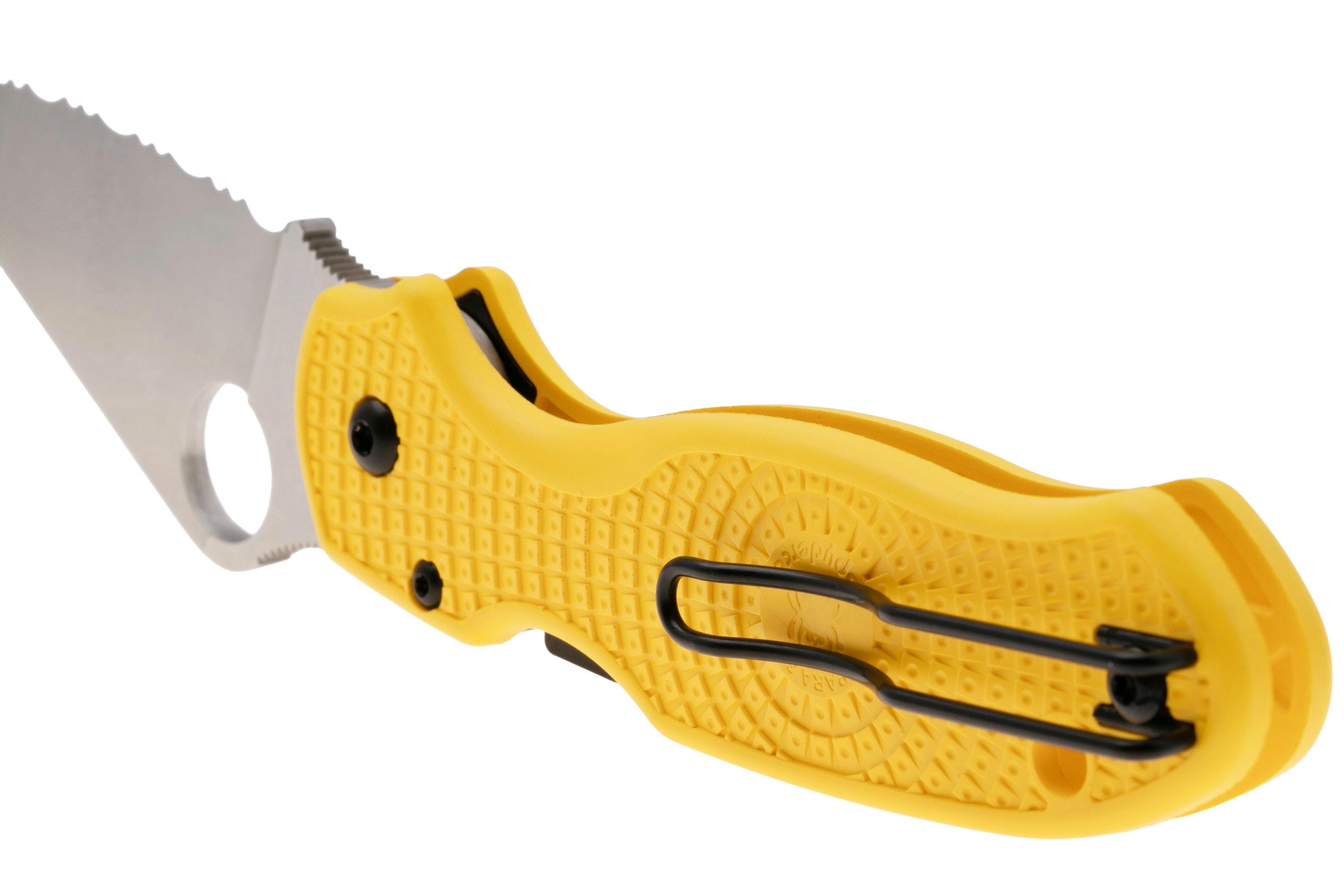 Spyderco Para 3 Salt Lightweight CPM MagnaCut C223SYL Yellow FRN ...