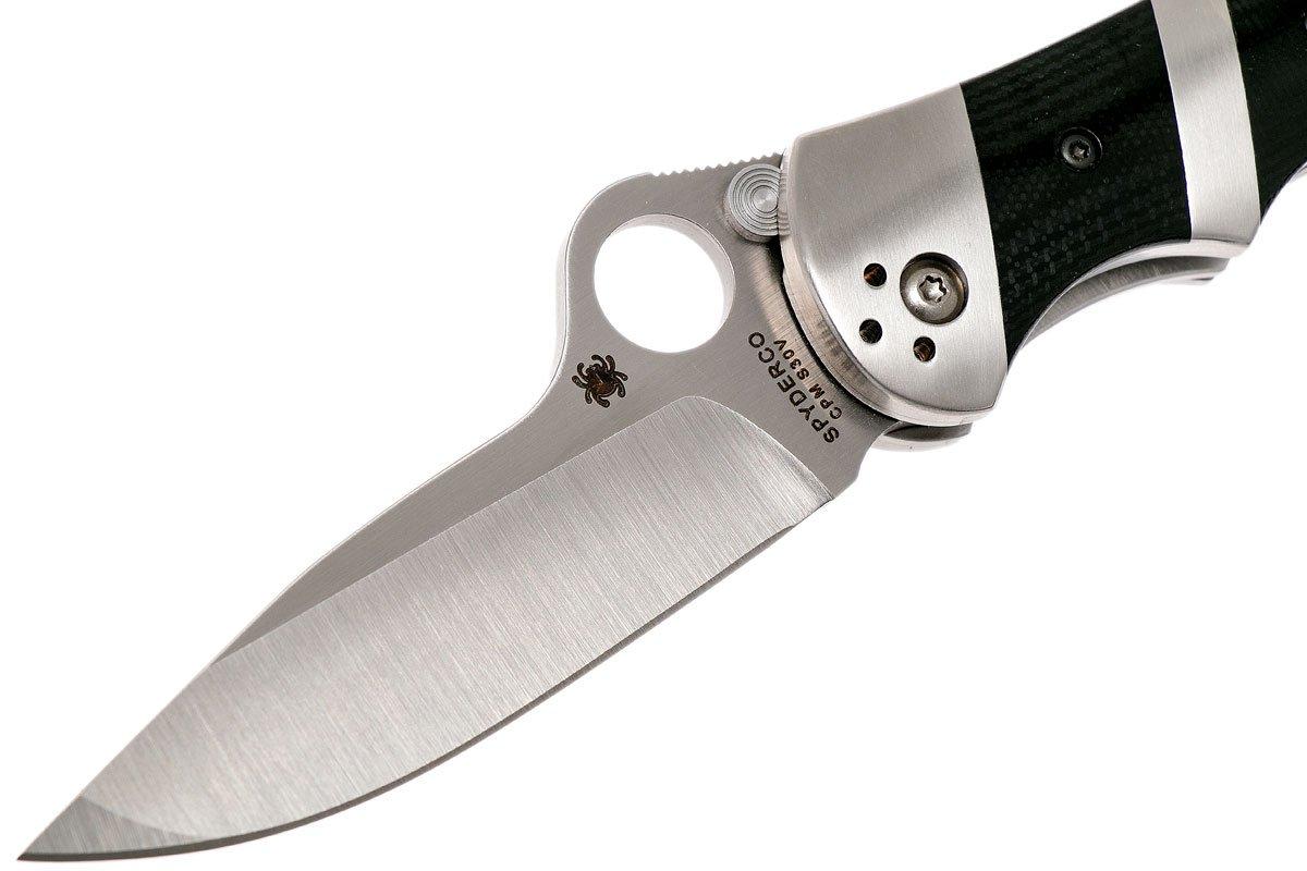 Spyderco Lil' Sub-Hilt C224GP pocket knife, Butch Vallotton design ...