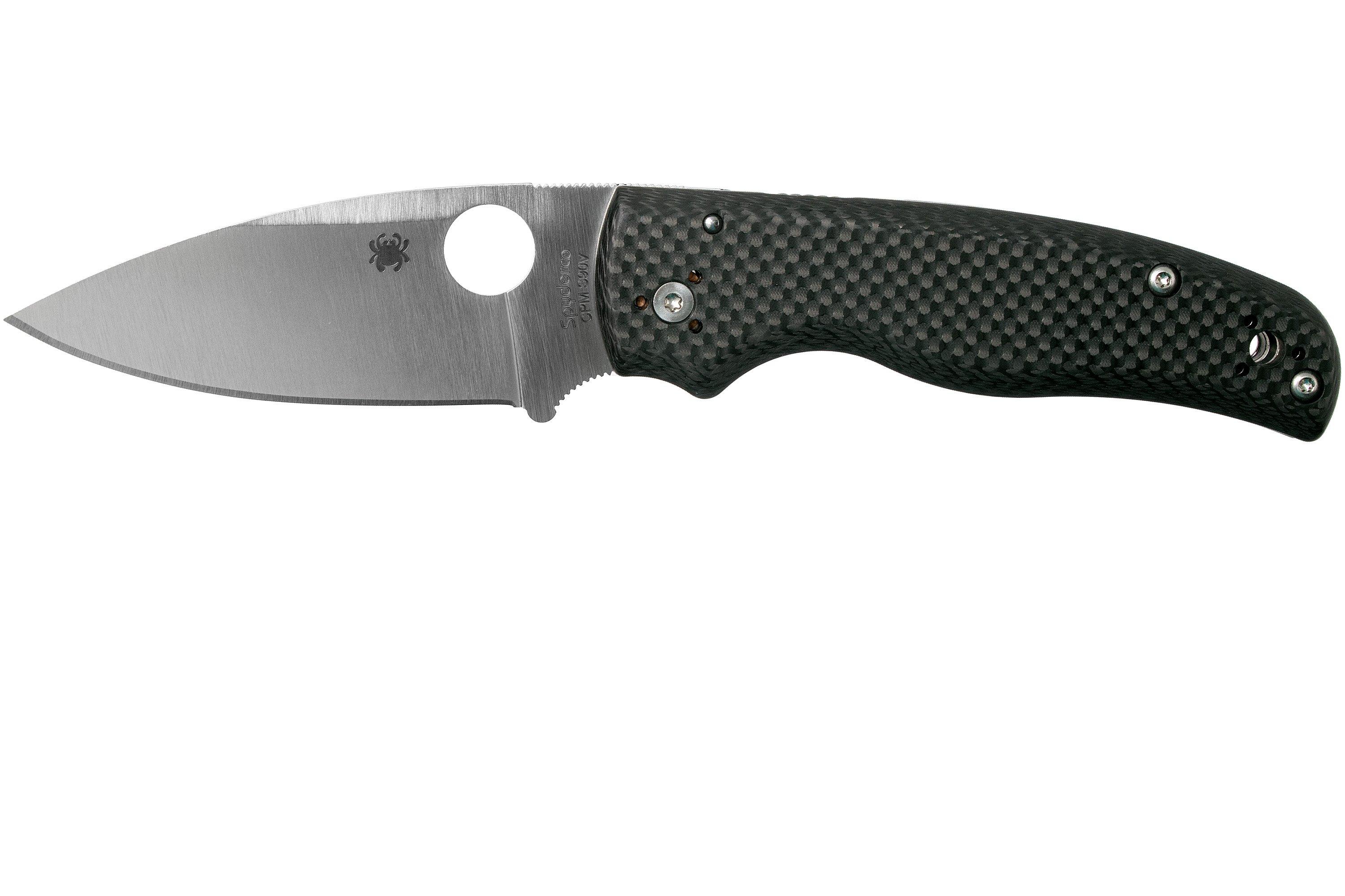 Spyderco Shaman C229CFP Sprint Run S90V pocket knife, Sal Glesser ...
