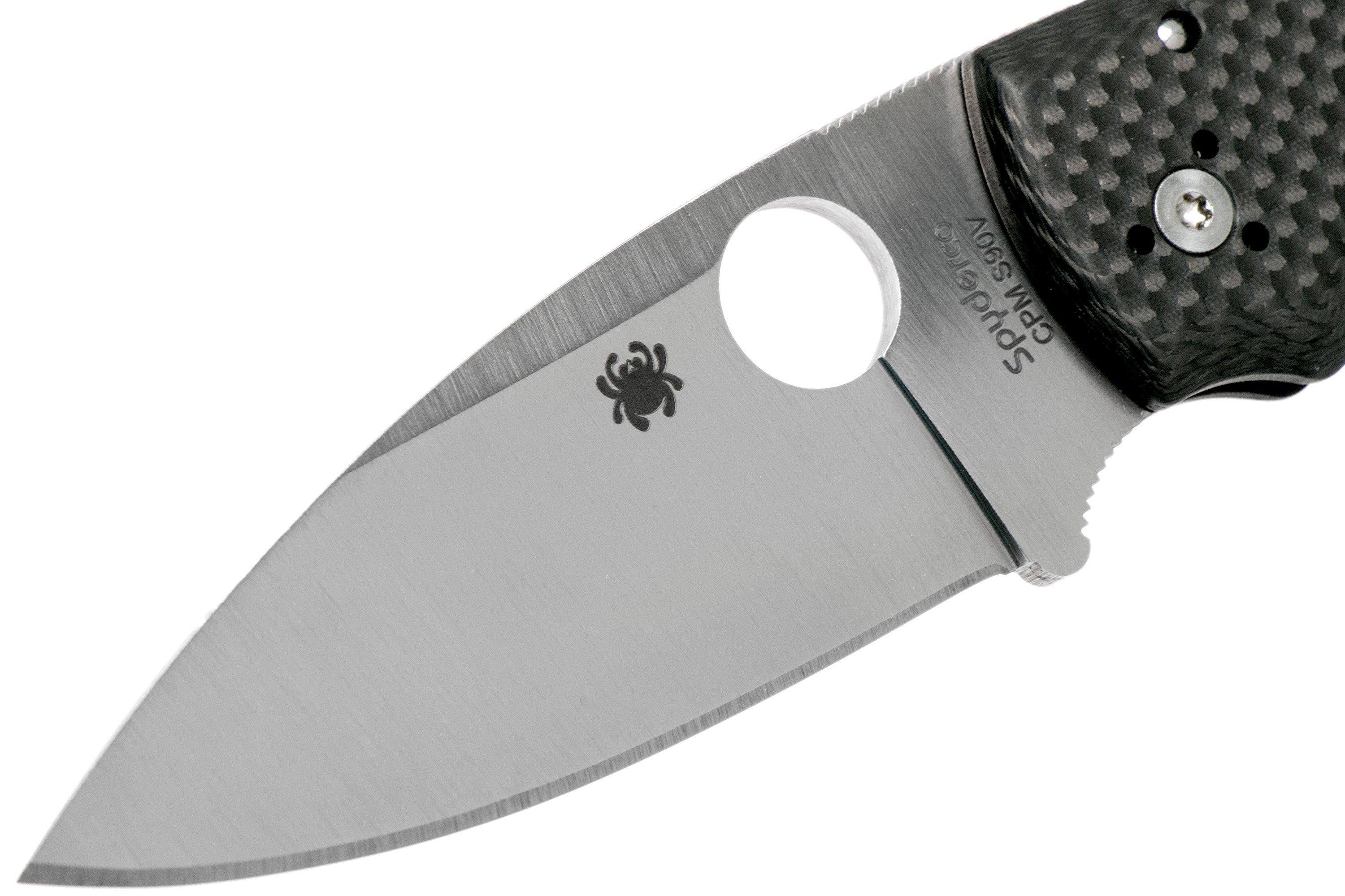 Spyderco Shaman C229CFP Sprint Run S90V pocket knife, Sal Glesser ...