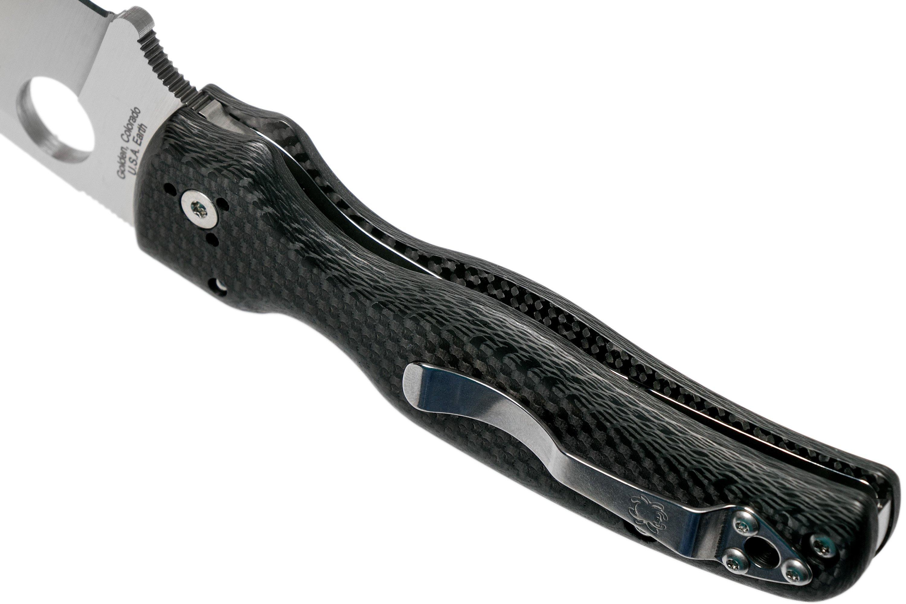 Spyderco Shaman C229CFP Sprint Run S90V pocket knife, Sal Glesser ...