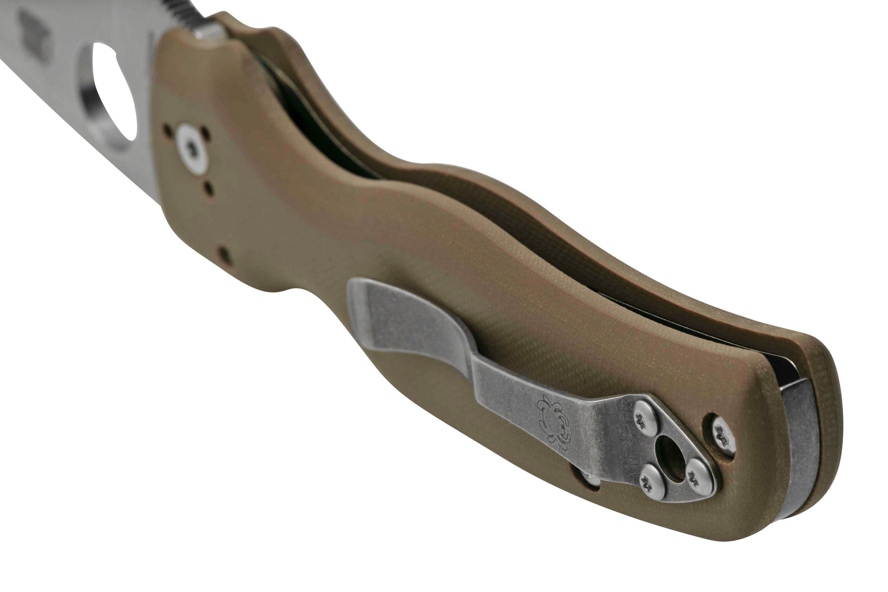 Spyderco Shaman Sprint Run C229GBN15V Brown G10, CPM-15V, couteau de ...