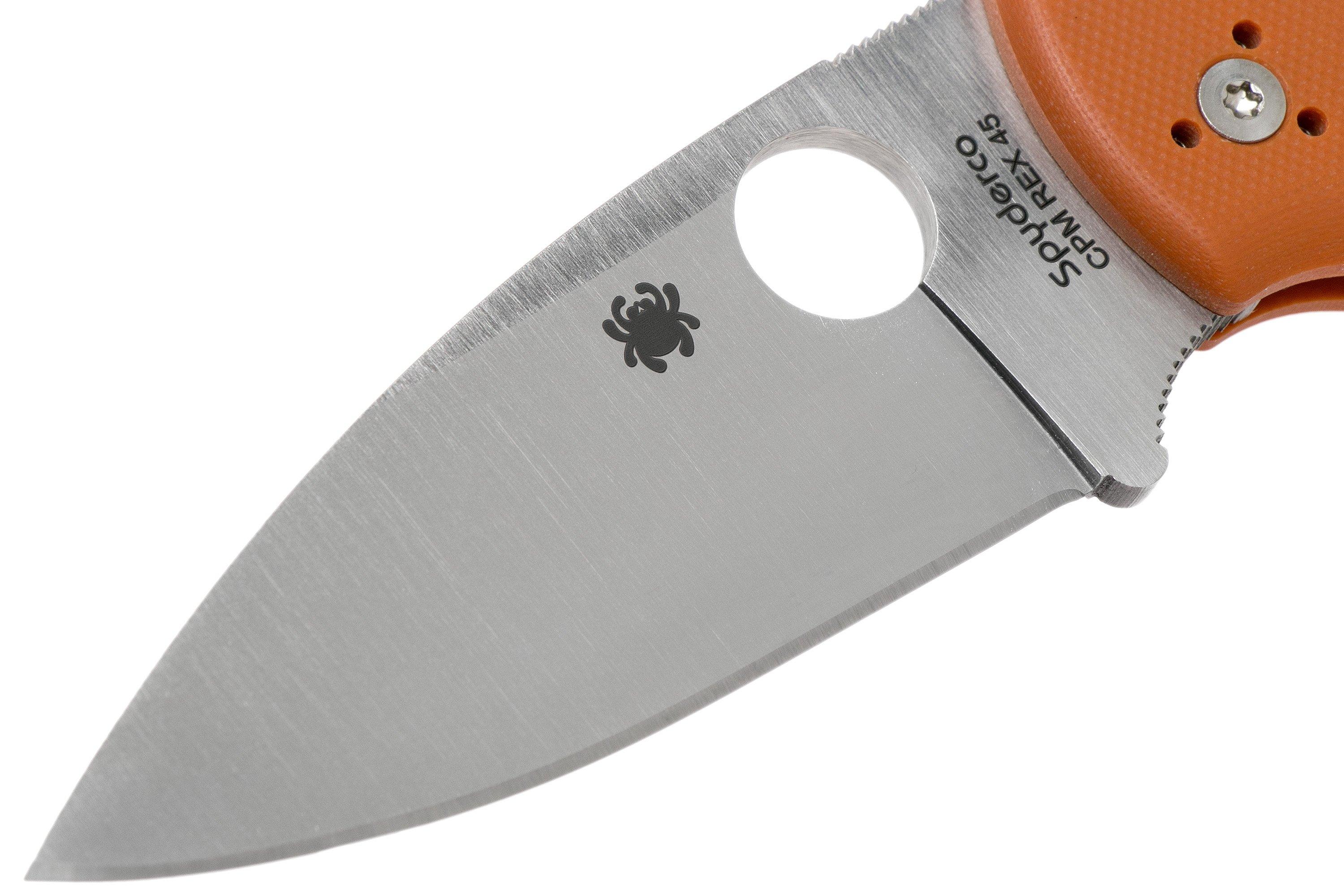 Spyderco Shaman REX45 C229GPBORE Sprint Run pocket knife, Sal Glesser ...