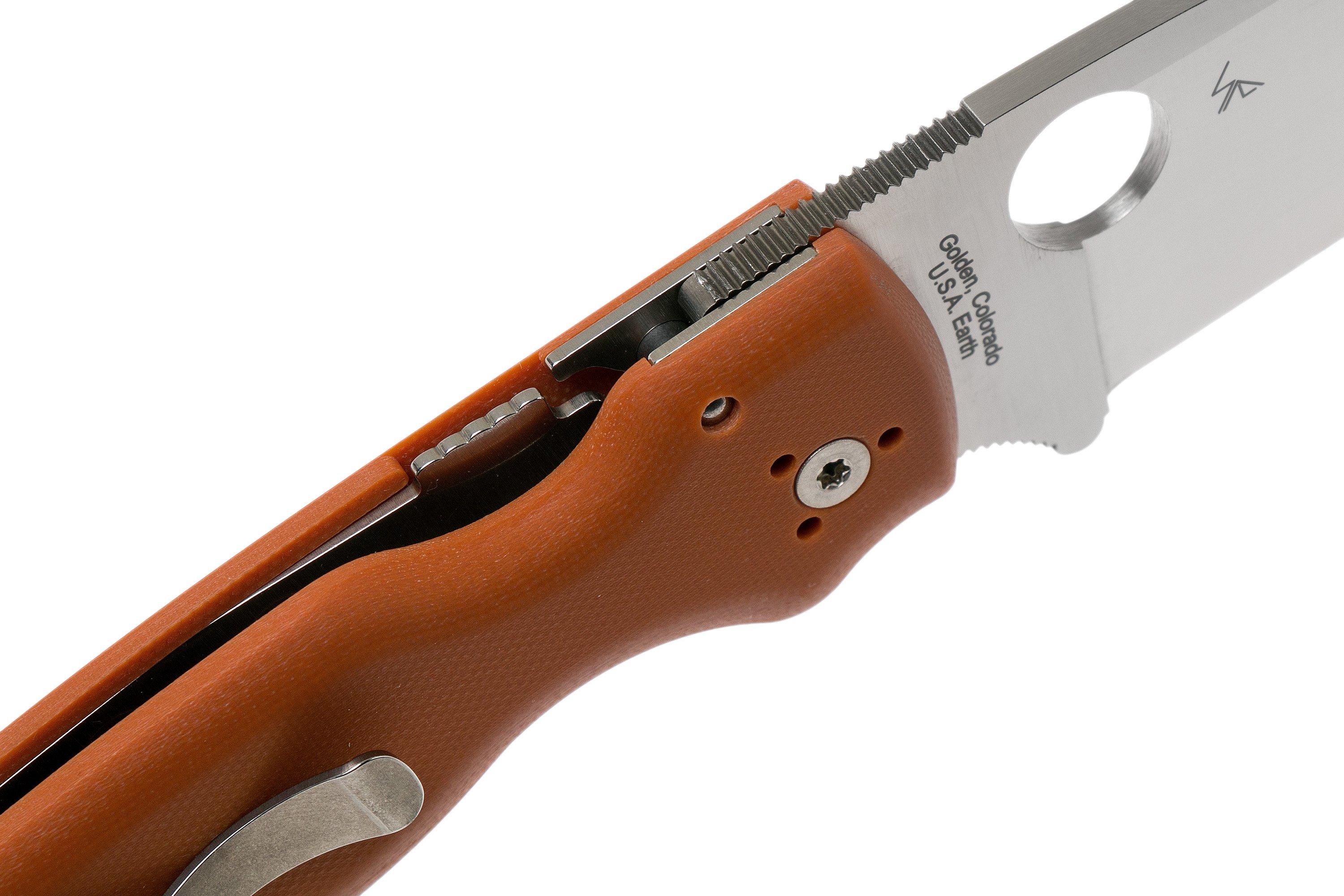 Spyderco Shaman REX45 C229GPBORE Sprint Run pocket knife, Sal Glesser ...