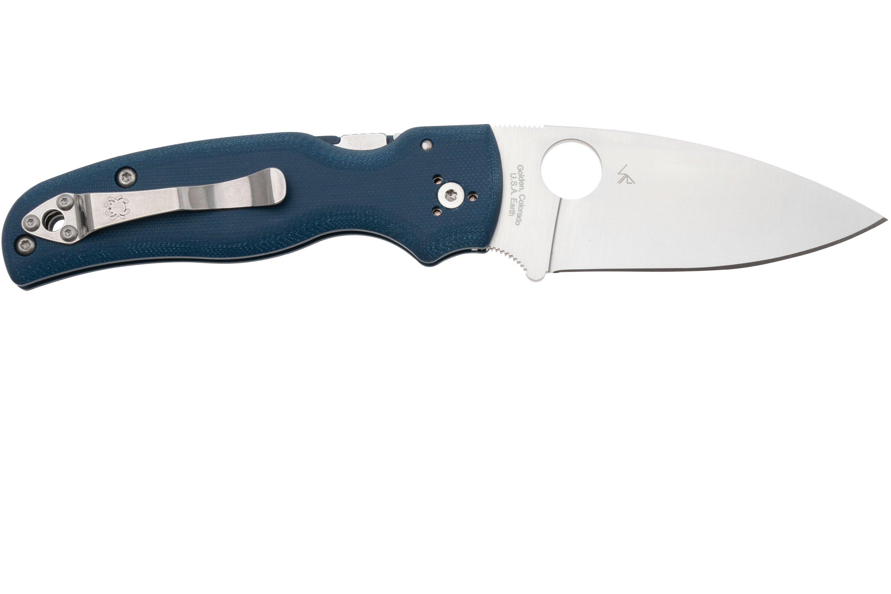 Spyderco Shaman Cobalt Blue CPM SPY27 C229GPCBL pocket knife, Sal ...