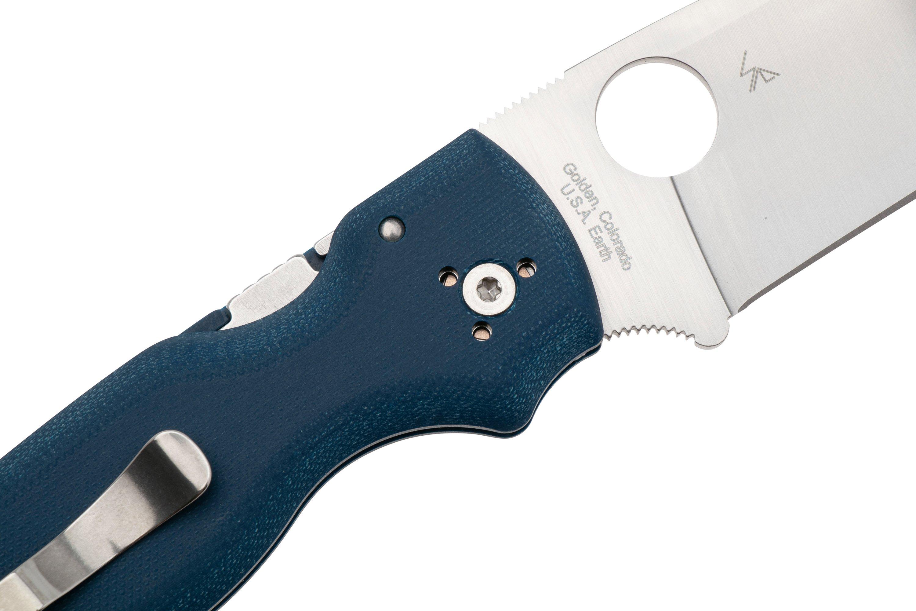 Spyderco Shaman Cobalt Blue CPM SPY27 C229GPCBL pocket knife, Sal ...
