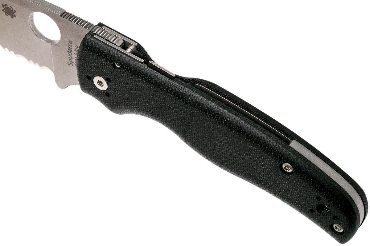 Spyderco Shaman C229GS Serrated pocket knife, Sal Glesser design ...