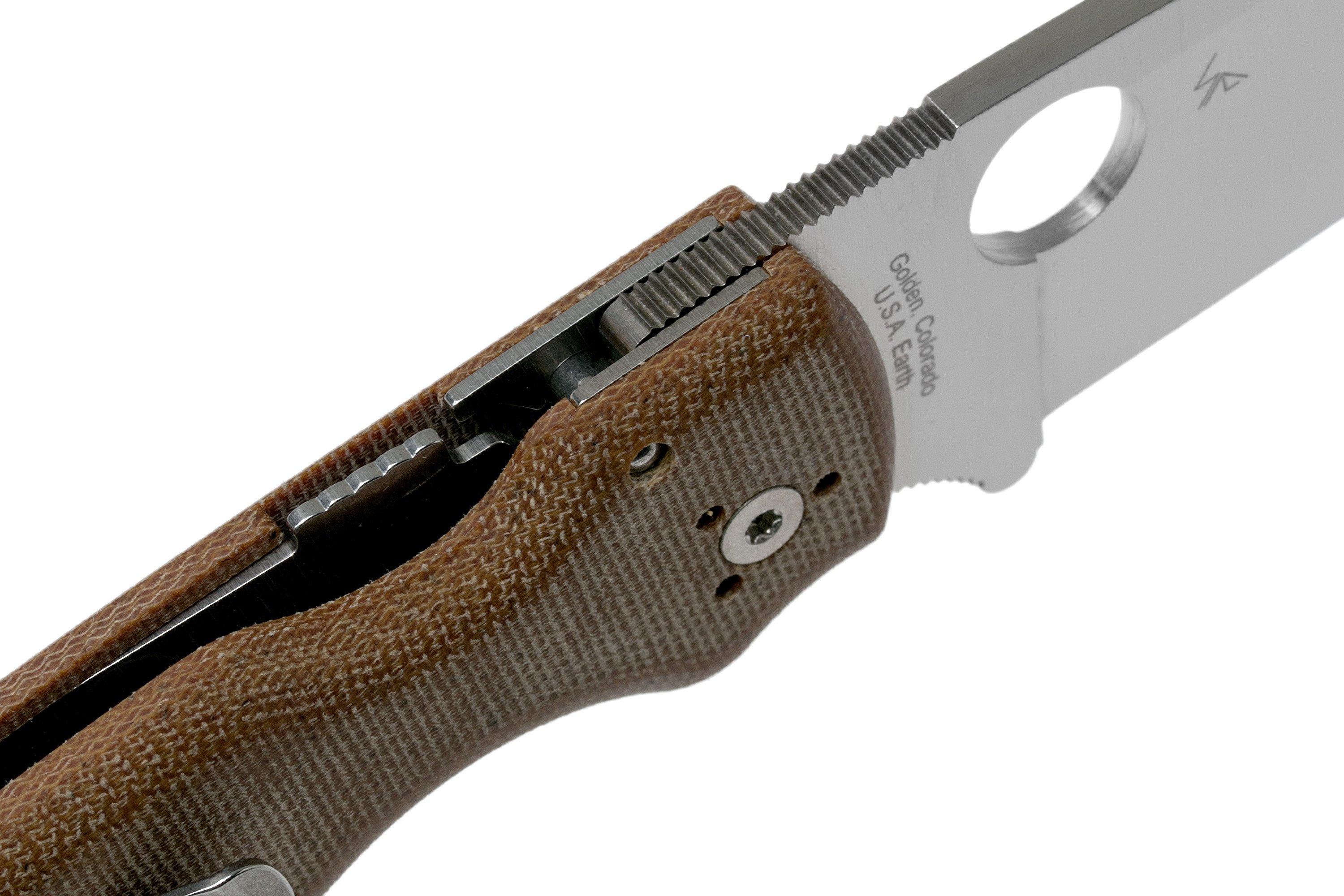 Spyderco Shaman C229MPCW CPM CruWear Sprint Run pocket knife, Sal ...