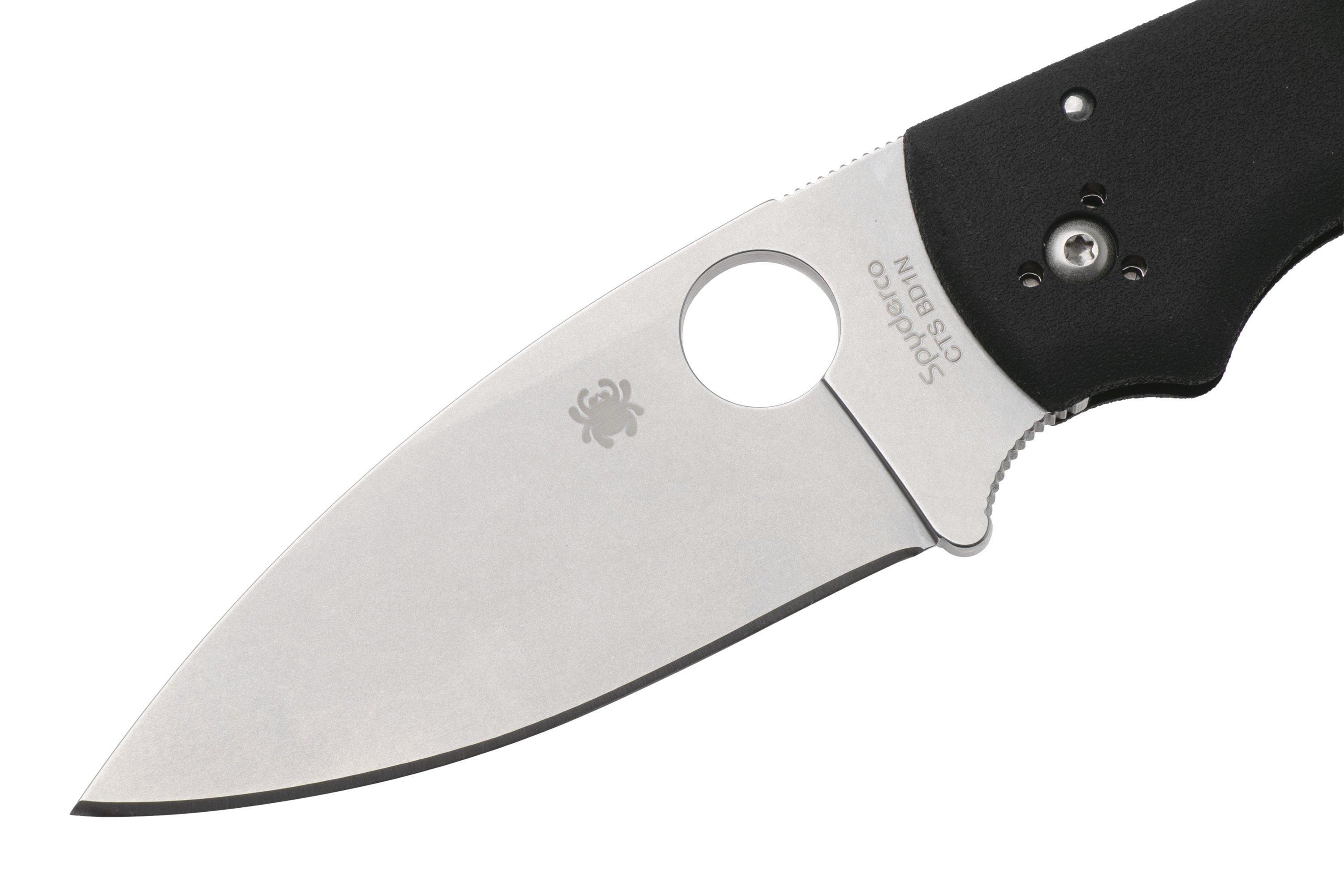 Spyderco Shaman Lightweight C229PBK CTS-BD1N, Black FRN, pocket knife ...