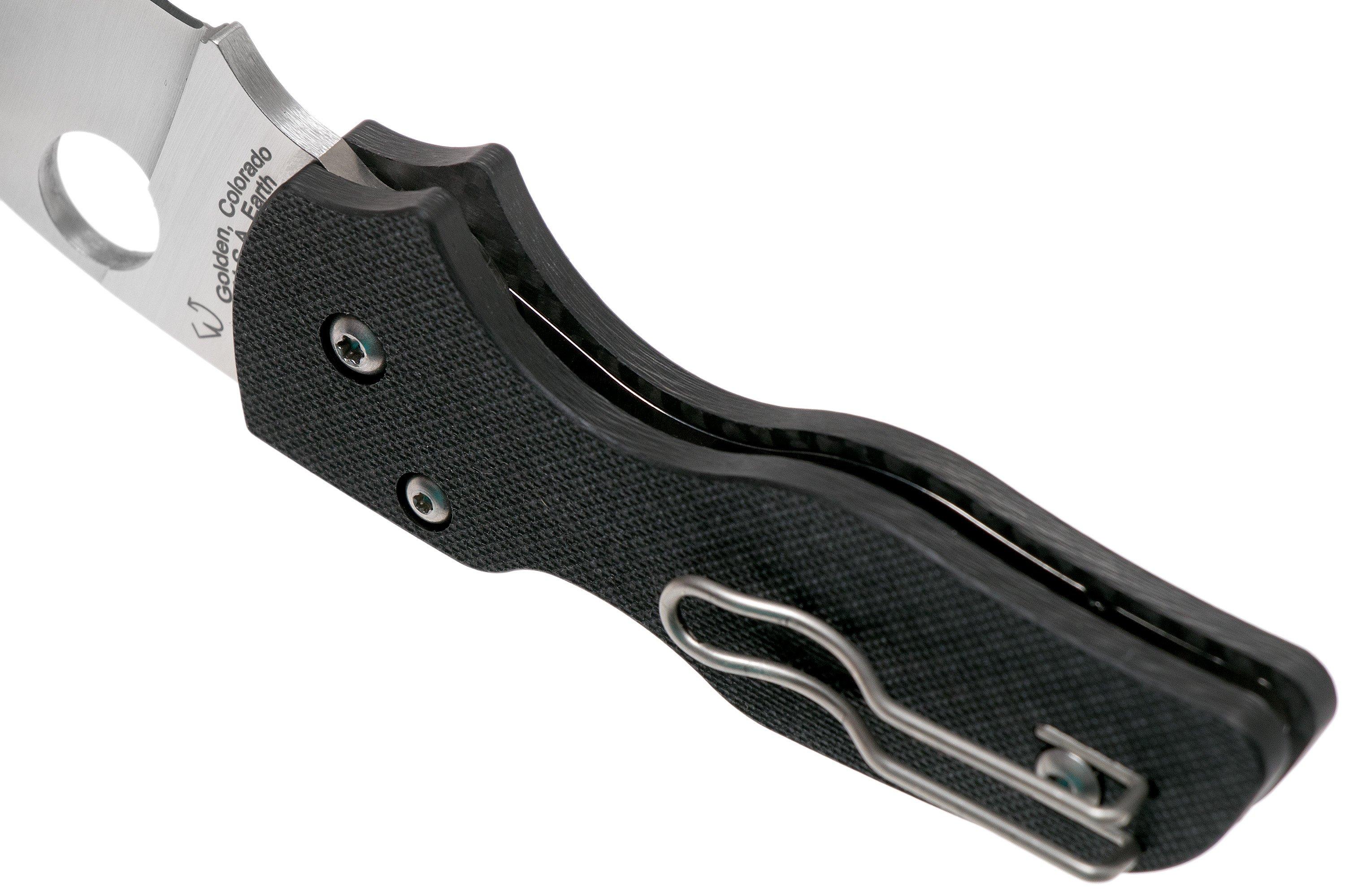 Spyderco Lil' Native CPM S90V Carbon fibre C230CF90VP Sprint Run pocket ...