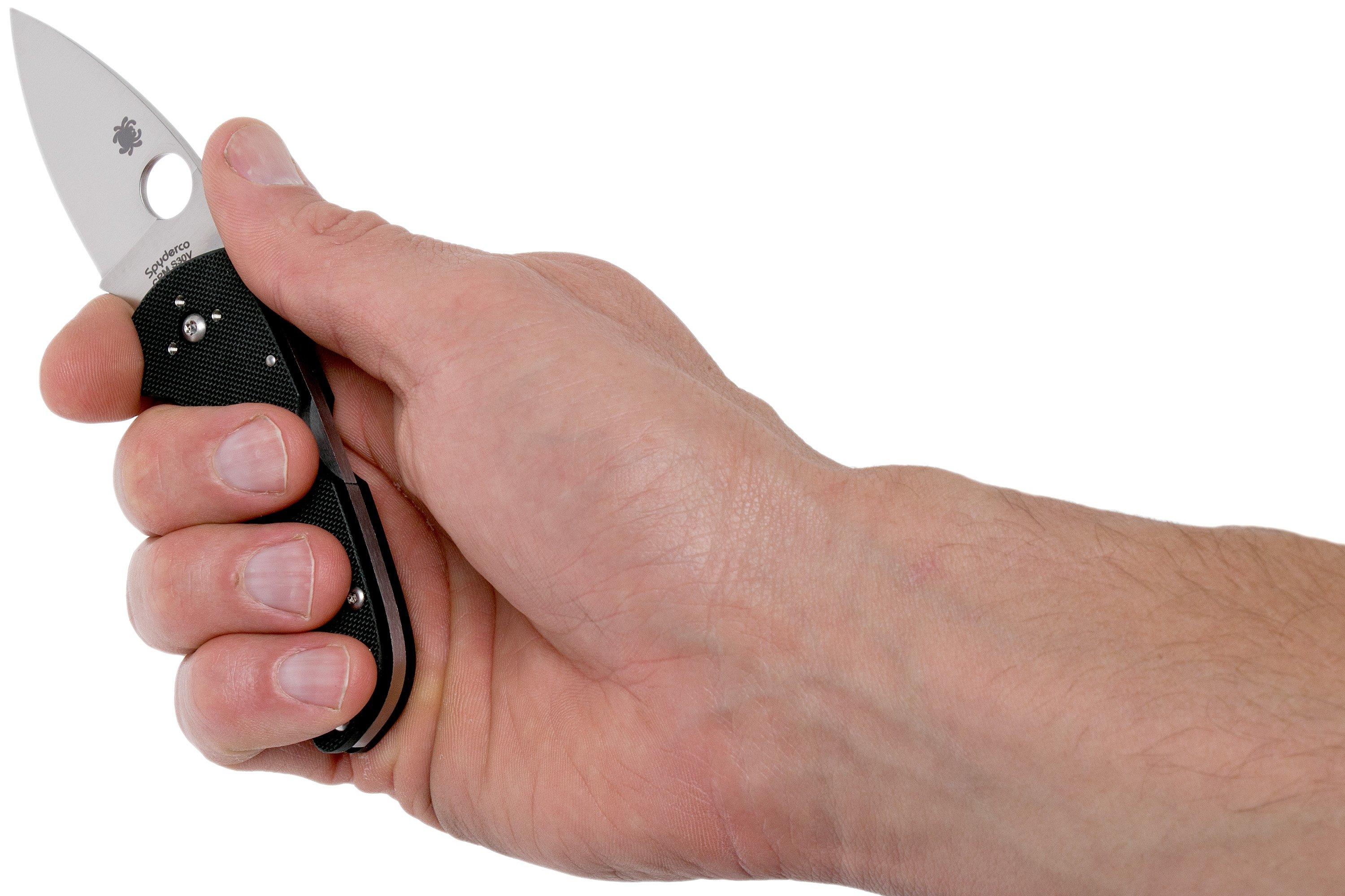 Spyderco Lil' Native Backlock C230MBGP pocket knife | Advantageously ...