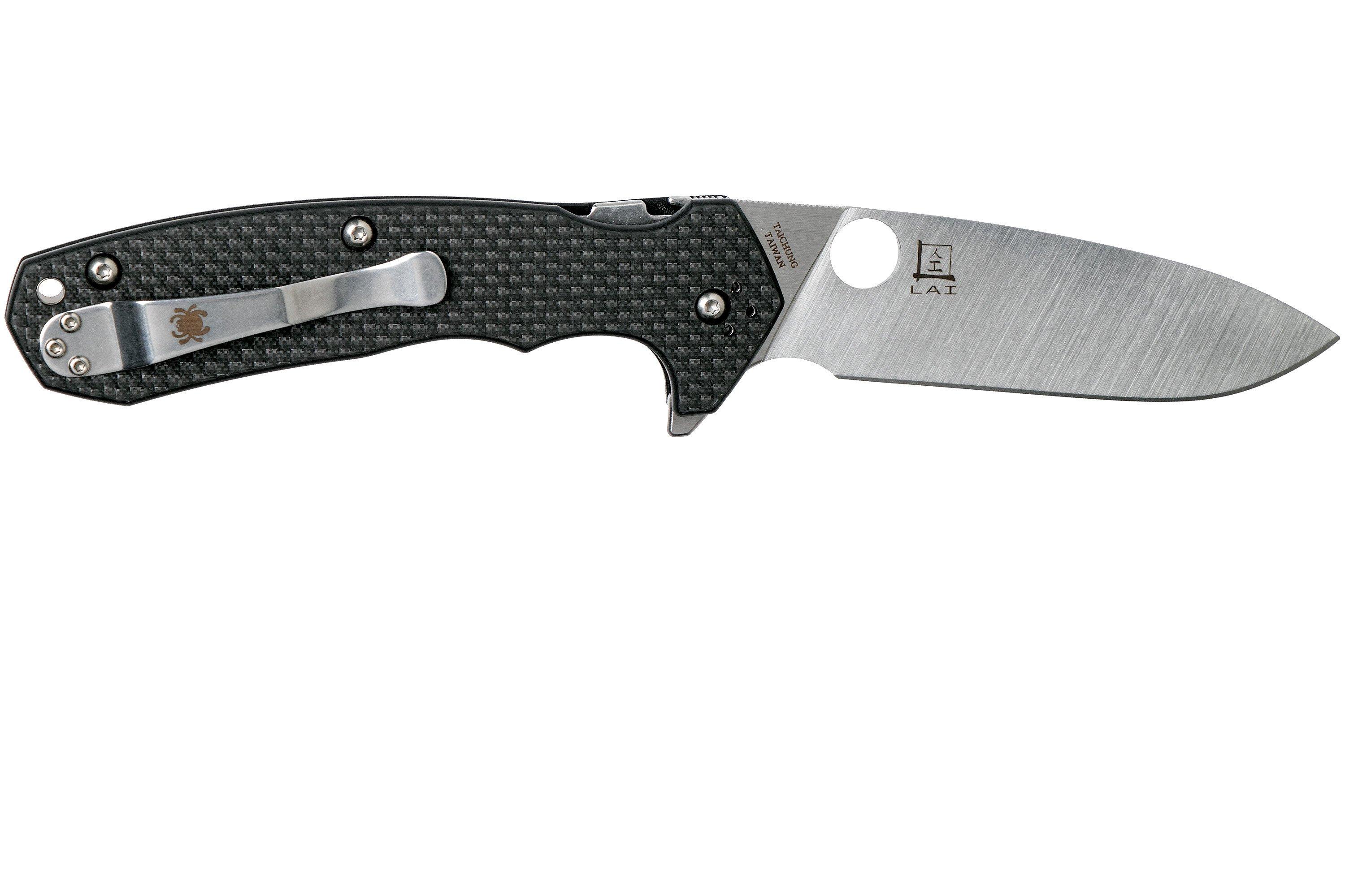 Spyderco Amalgam C234CFP pocket knife, Brian Lai design ...
