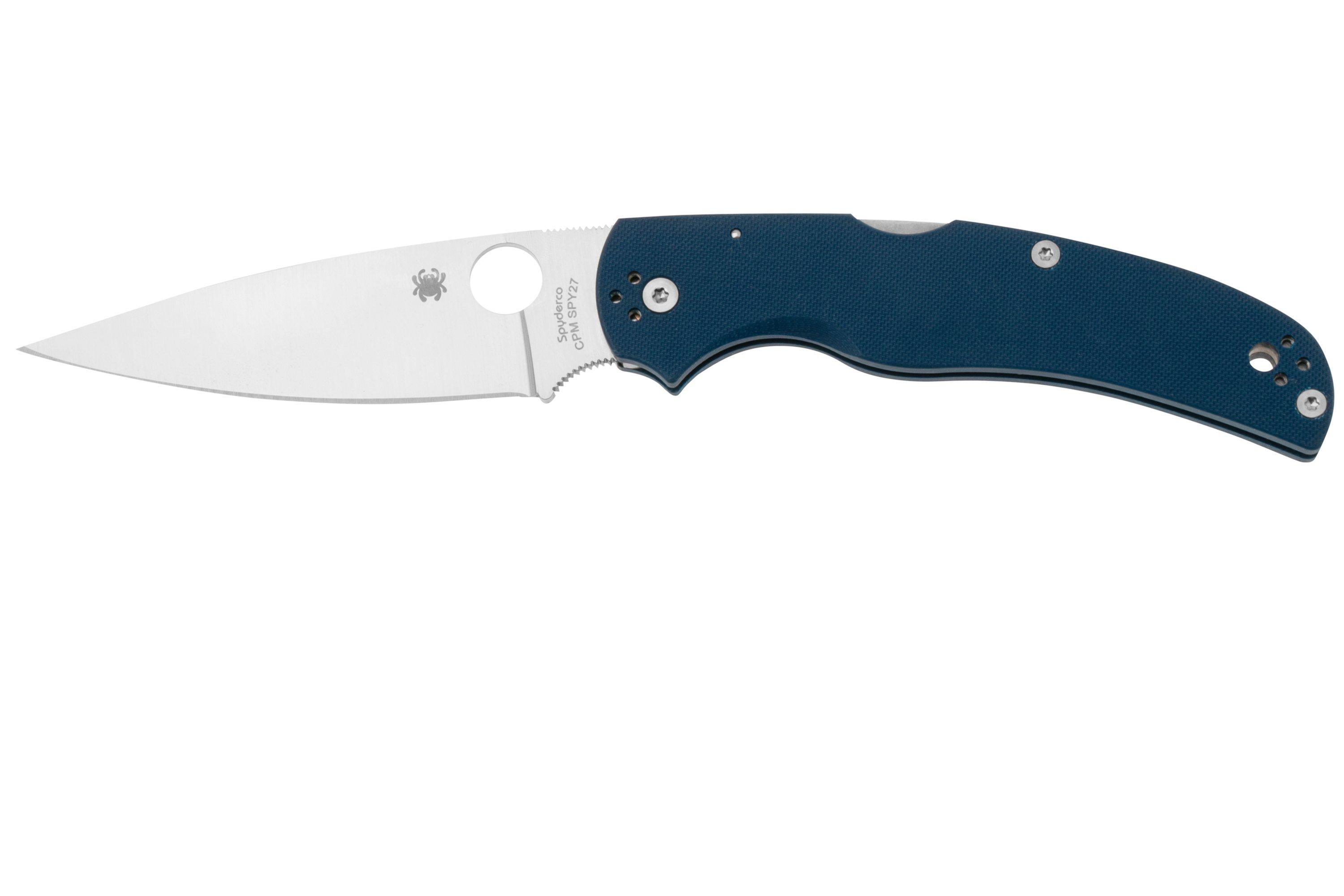 Spyderco Native Chief CPM SPY27 C244GPCBL Cobalt Blue G10 pocket knife ...