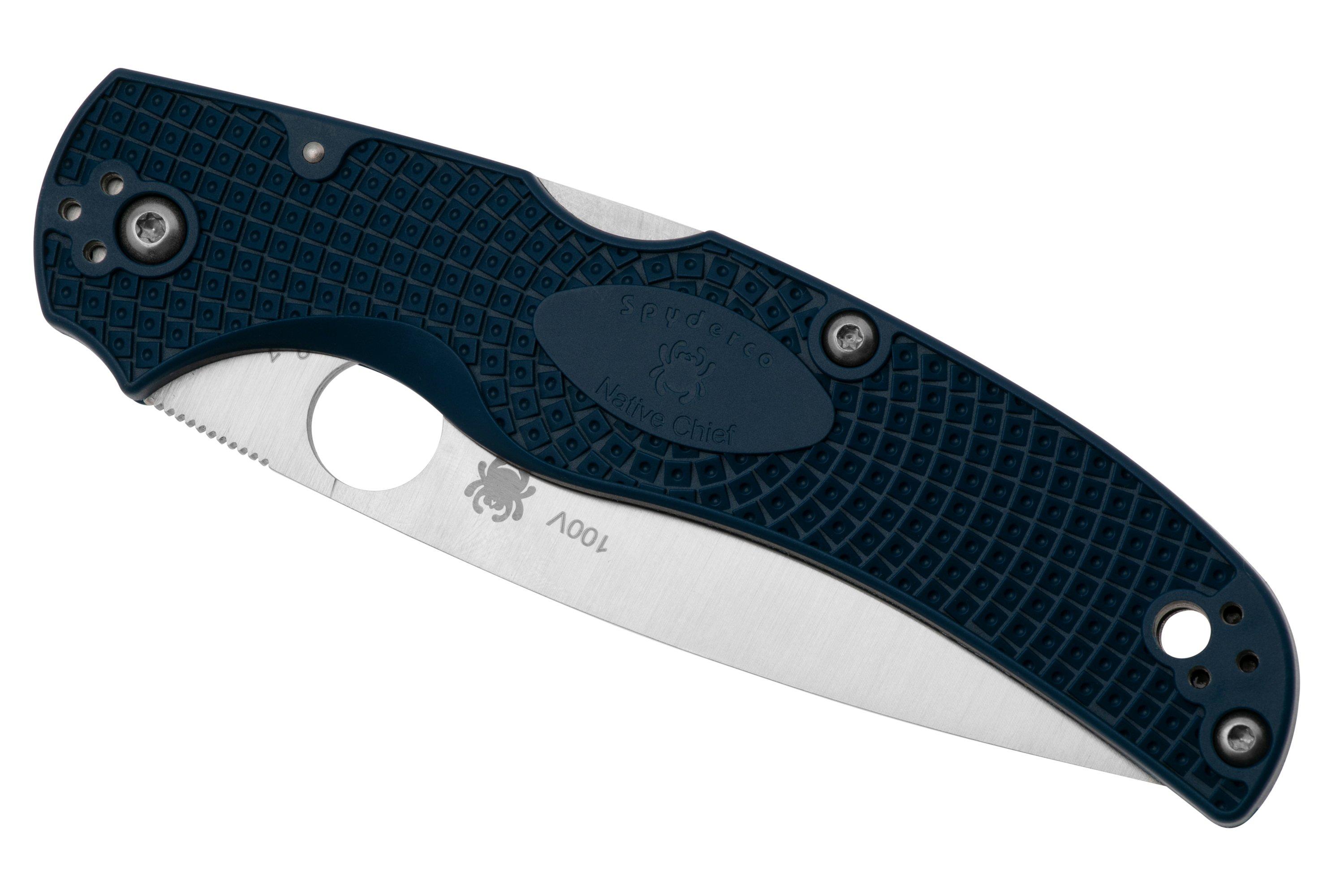 Spyderco Native Chief Lightweight CPM SPY27 C244PCBL Cobalt Blue FRN ...