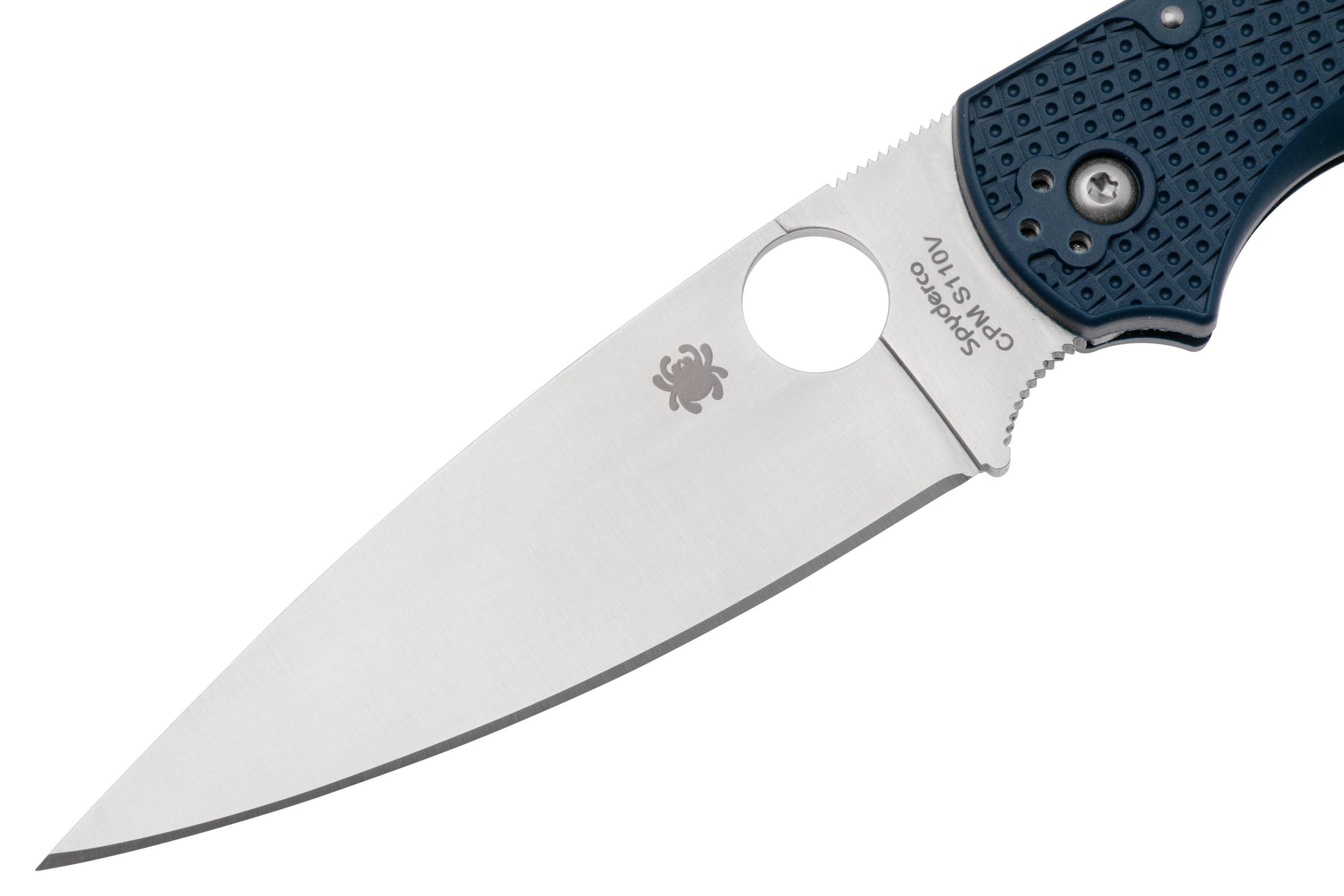 Spyderco Native Chief Dark Blue Lightweight CPM 110V C244PDBL Blue FRN ...