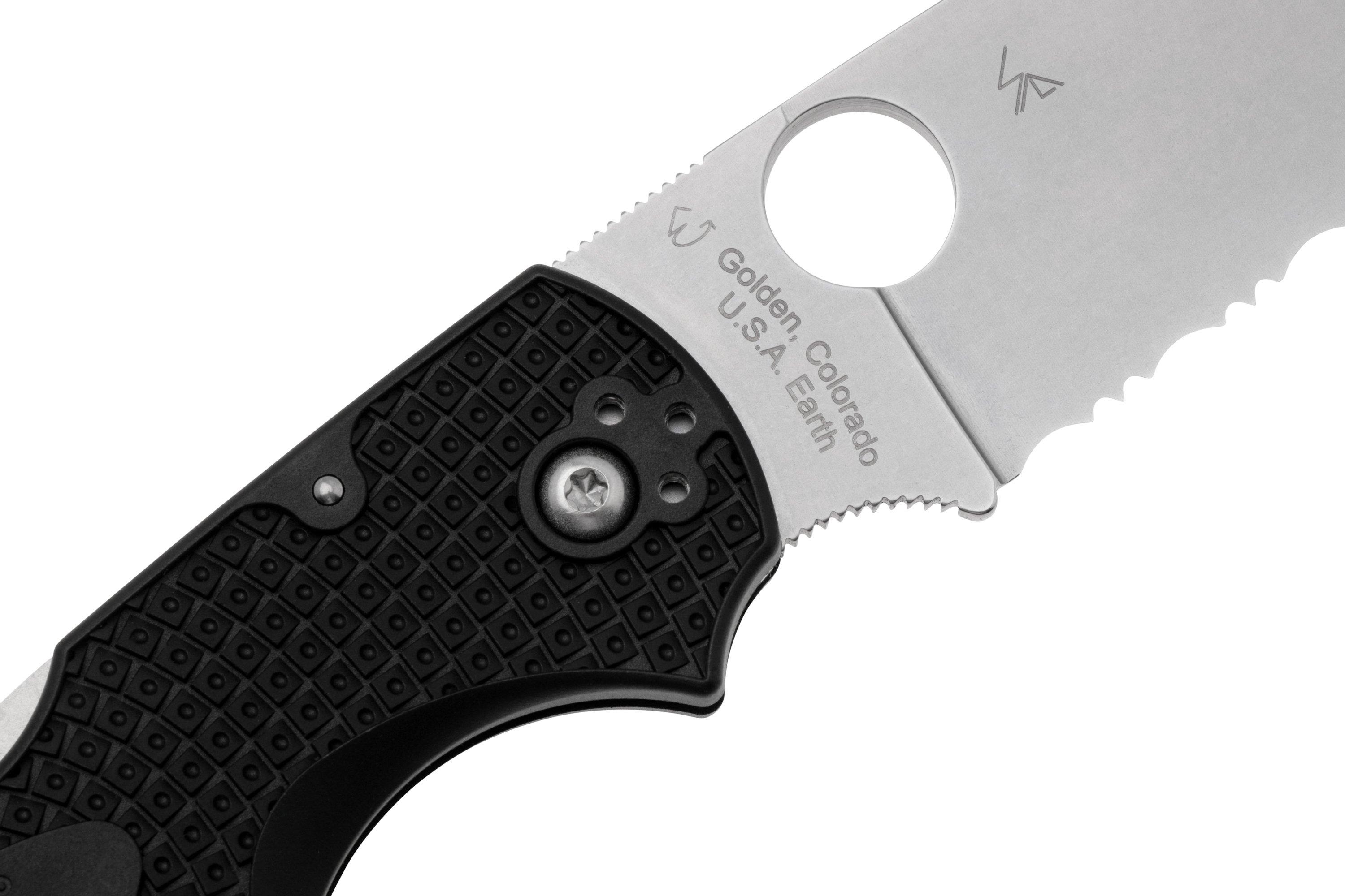 Spyderco Native Chief Lightweight C244PSBK, partially serrated pocket ...