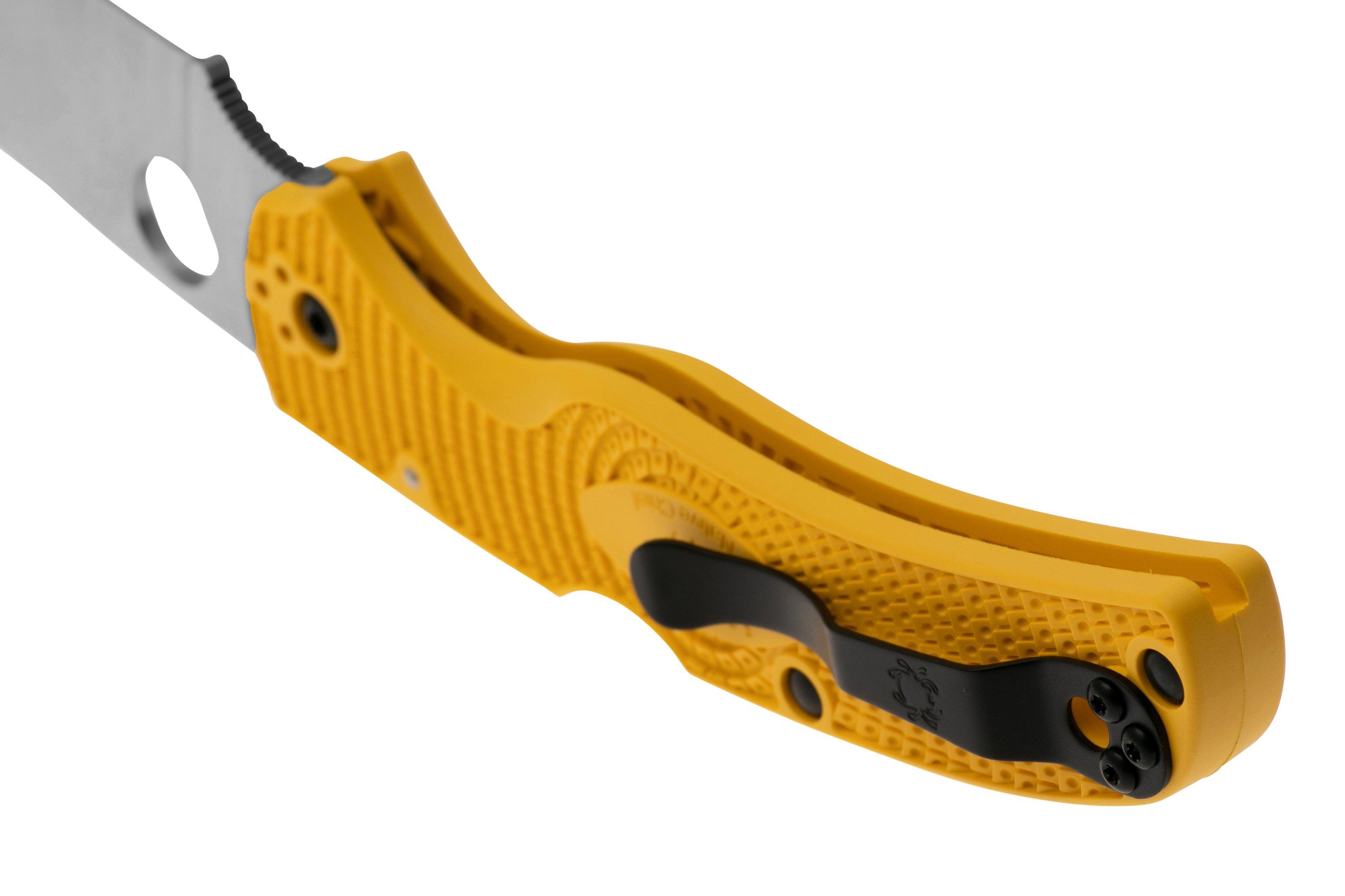 Spyderco Native Chief Salt Lightweight CPM Magnacut C244PYL Yellow FRN ...