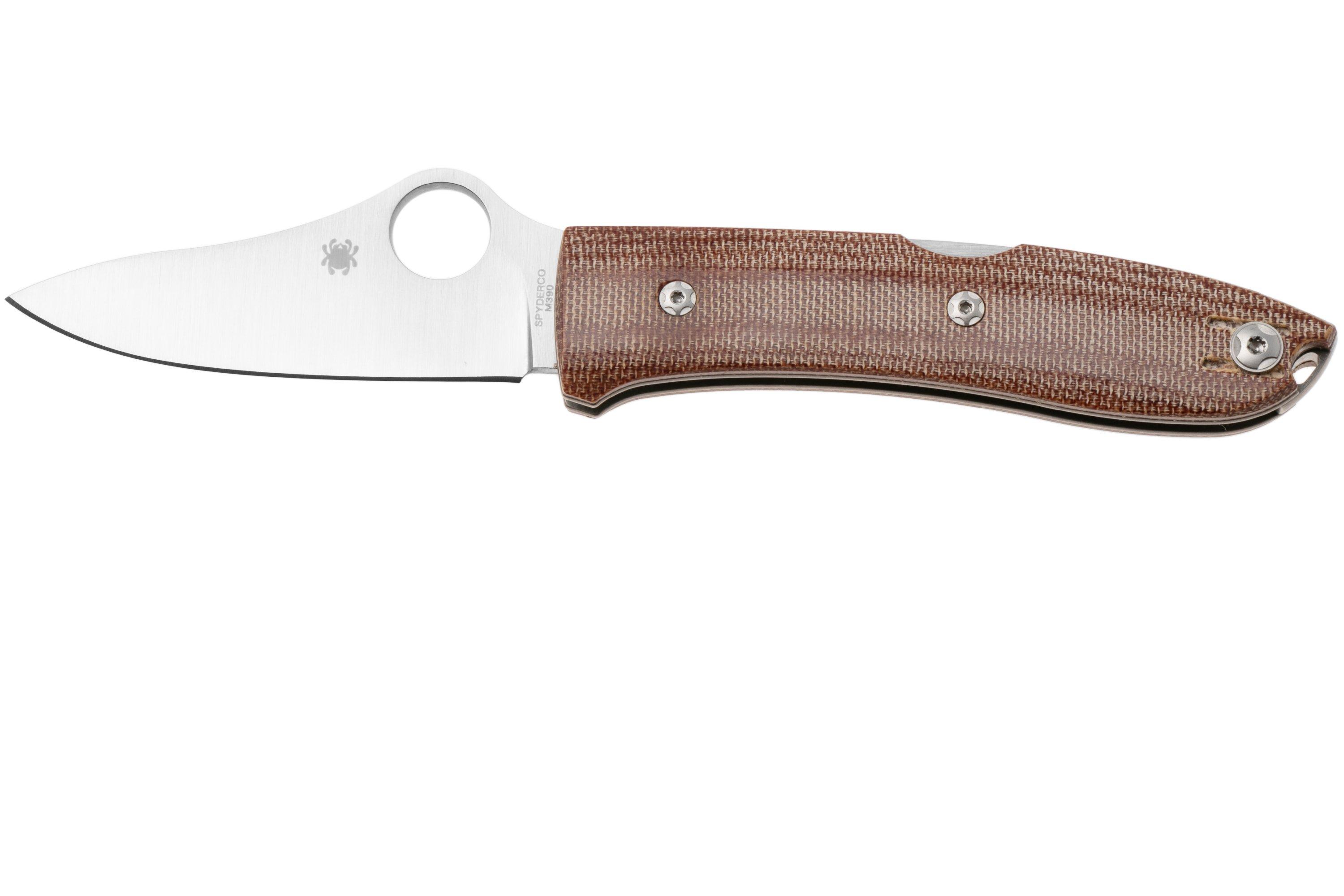 Spyderco SpyOpera C255CMP Brown Canvas Micarta pocket knife ...