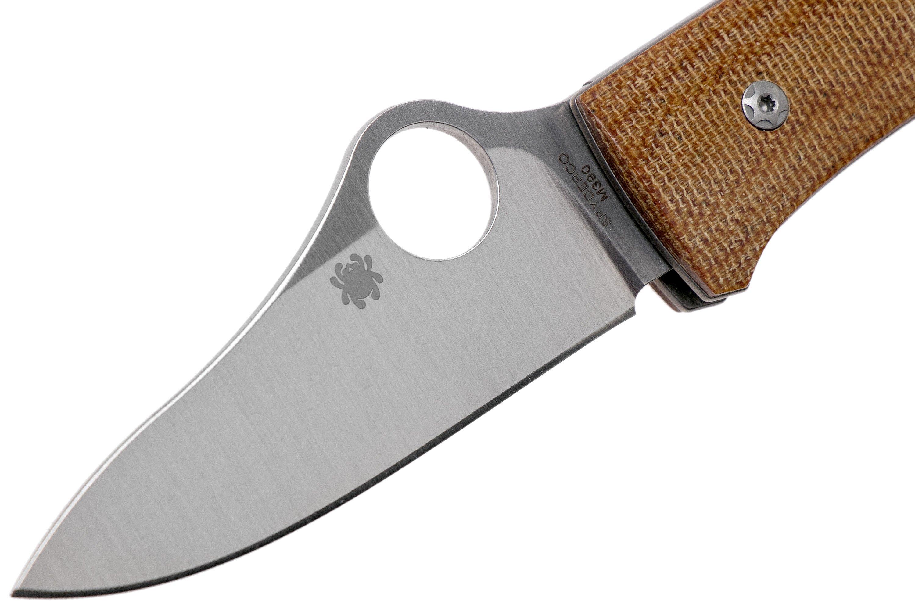 Spyderco SpyOpera C255CMP Brown Canvas Micarta pocket knife ...