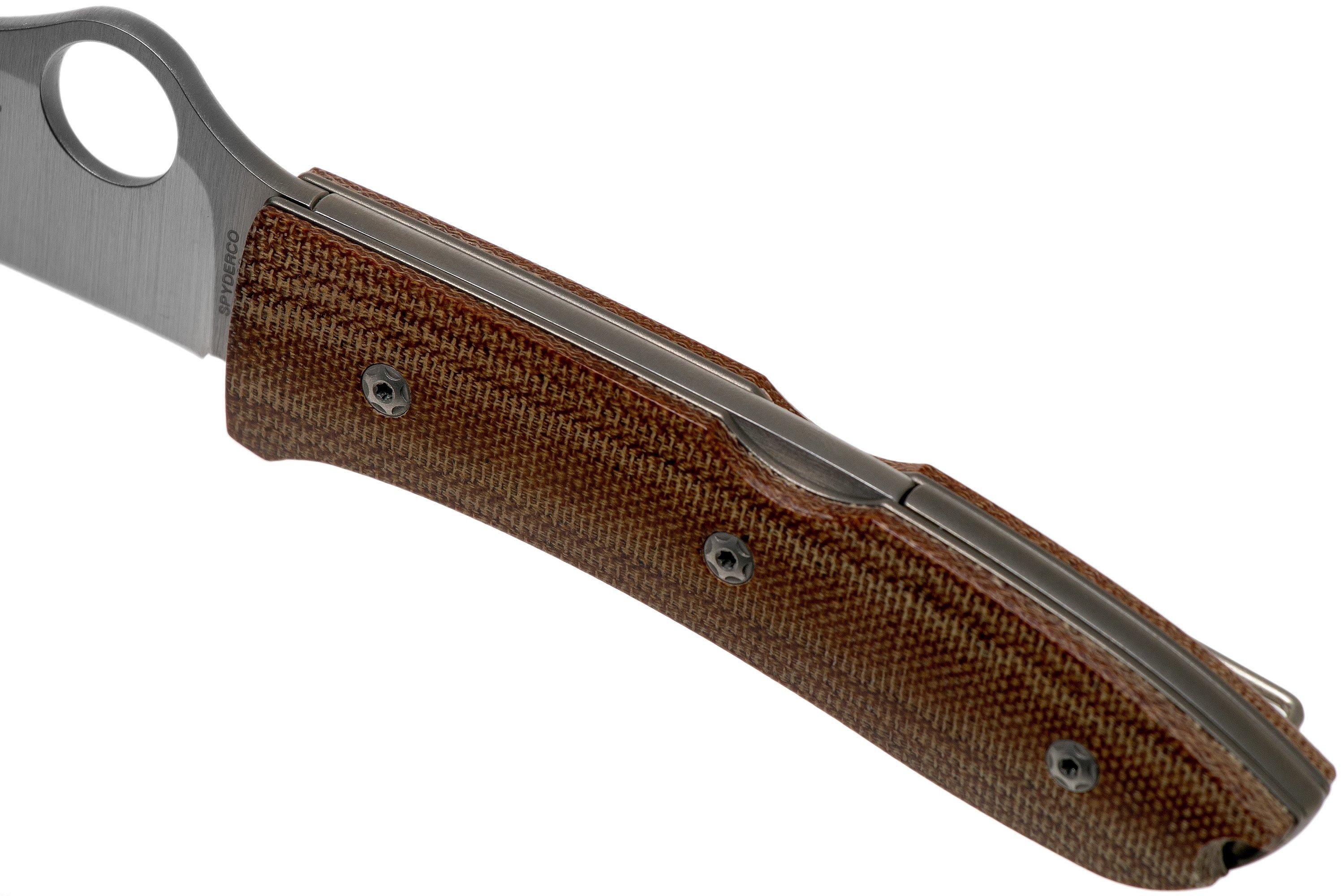 Spyderco SpyOpera C255CMP Brown Canvas Micarta Taschenmesser ...