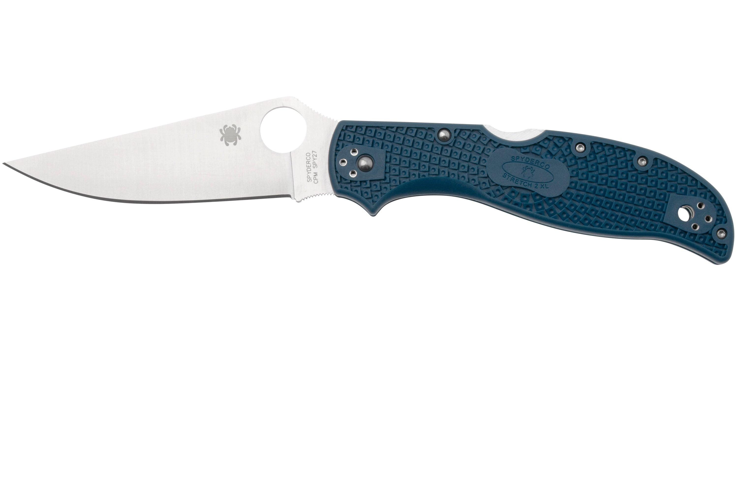 Spyderco Stretch 2 XL Lightweight CPM SPY27 C258PCBL Cobalt Blue FRN ...