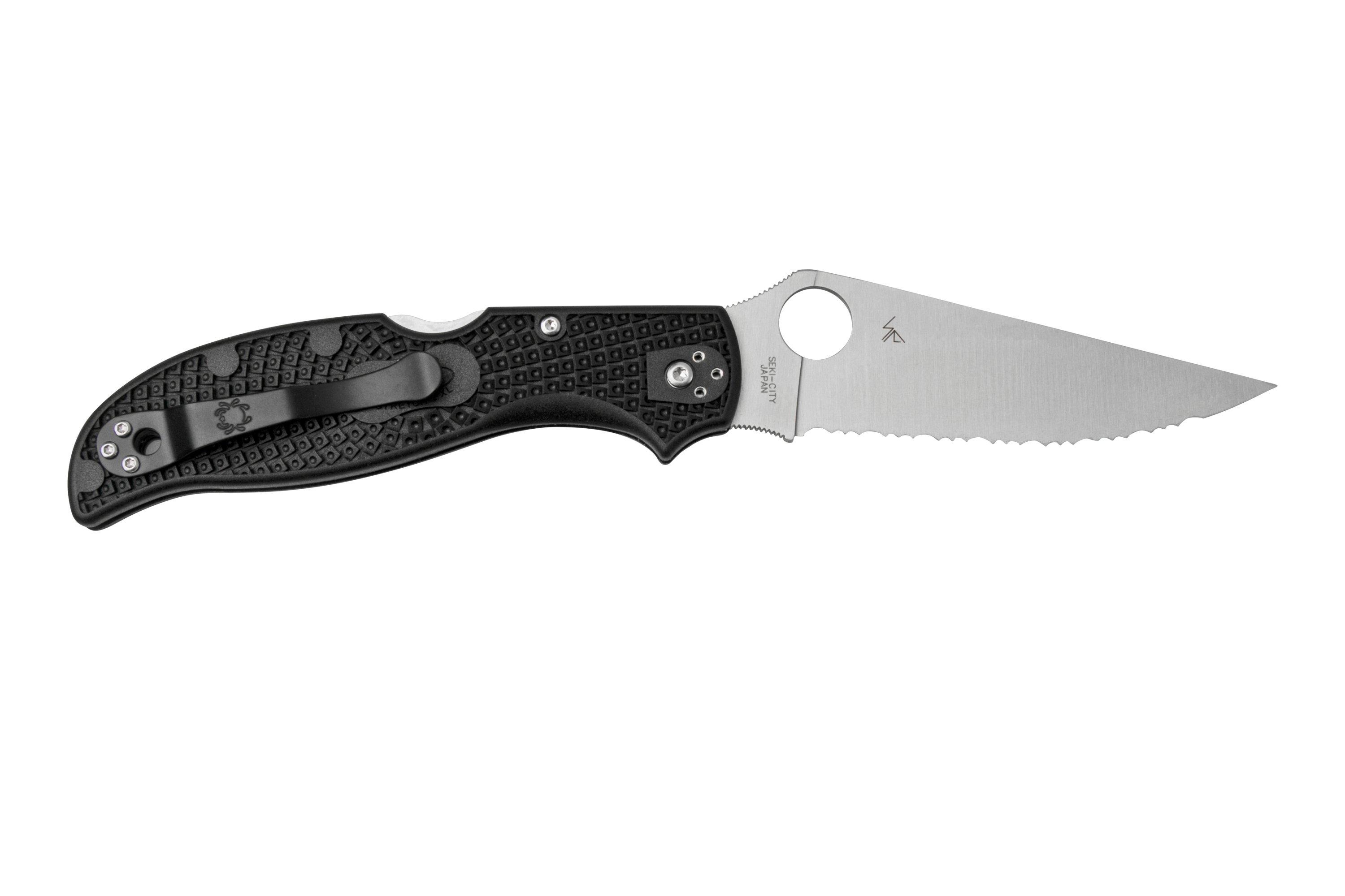 Spyderco Stretch 2 XL C258SBK serrated pocket knife | Advantageously ...