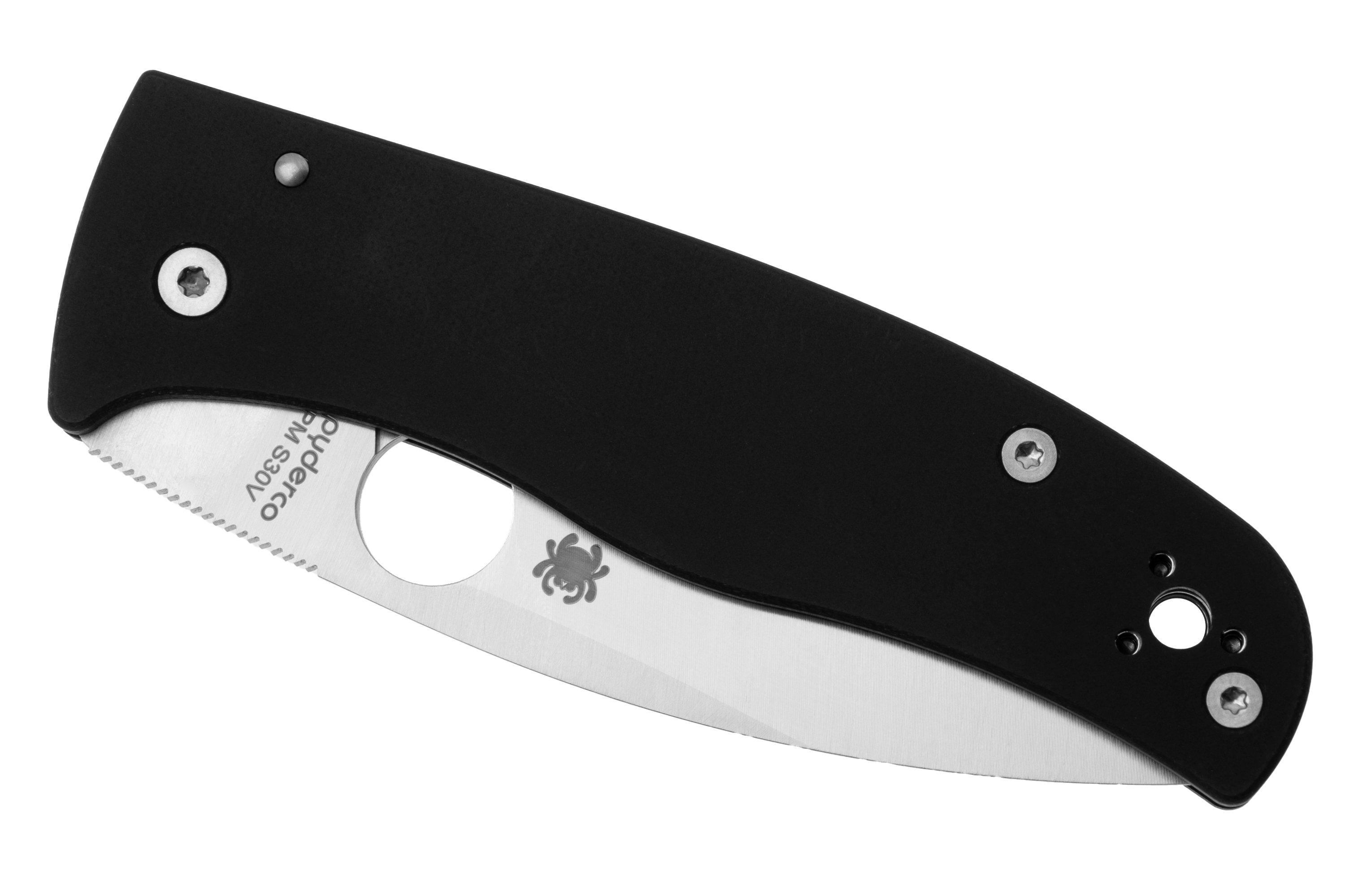 Spyderco Bodacious C263GP Black G10 pocket knife, Sal Glesser design ...