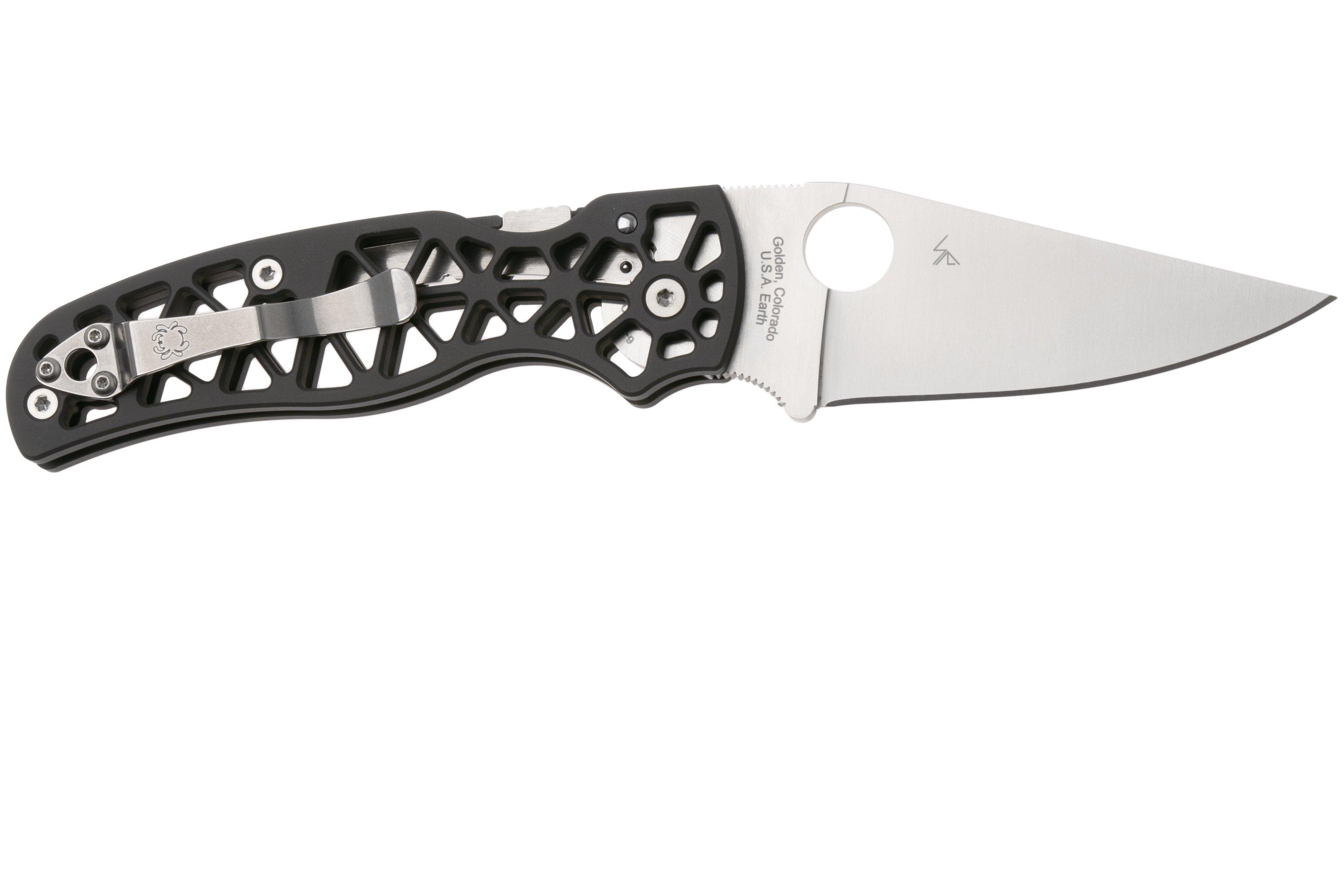 Spyderco Edgerati C266ALP Aluminum, CPM S30V pocket knife, Sal Glesser ...