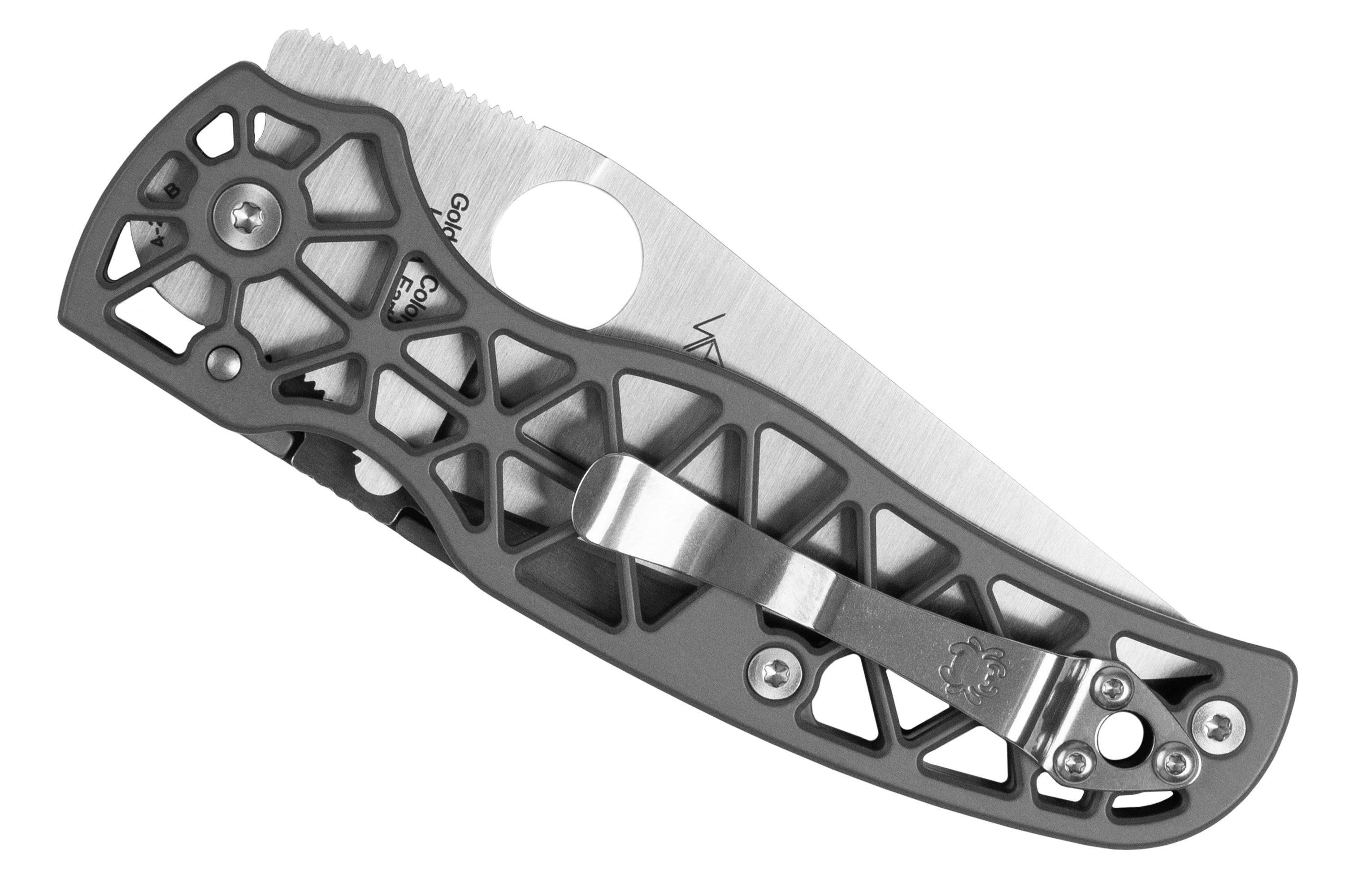 Spyderco Edgerati C266ALS Aluminum, CPM S30V serrated pocket knife, Sal ...