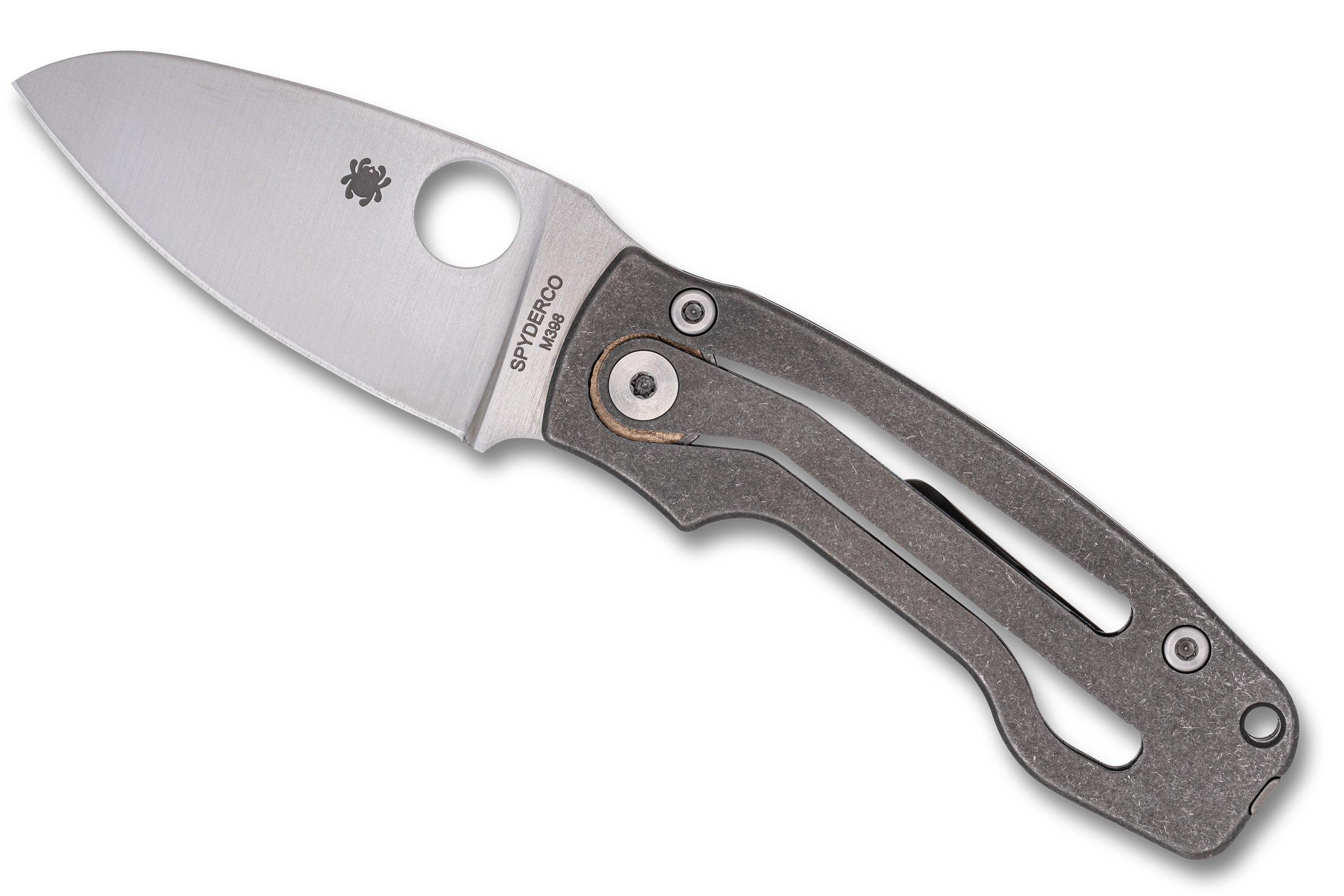 Spyderco PITS 2 Slipit C269TIP Titanium, Böhler M398 pocket knife, Mike ...