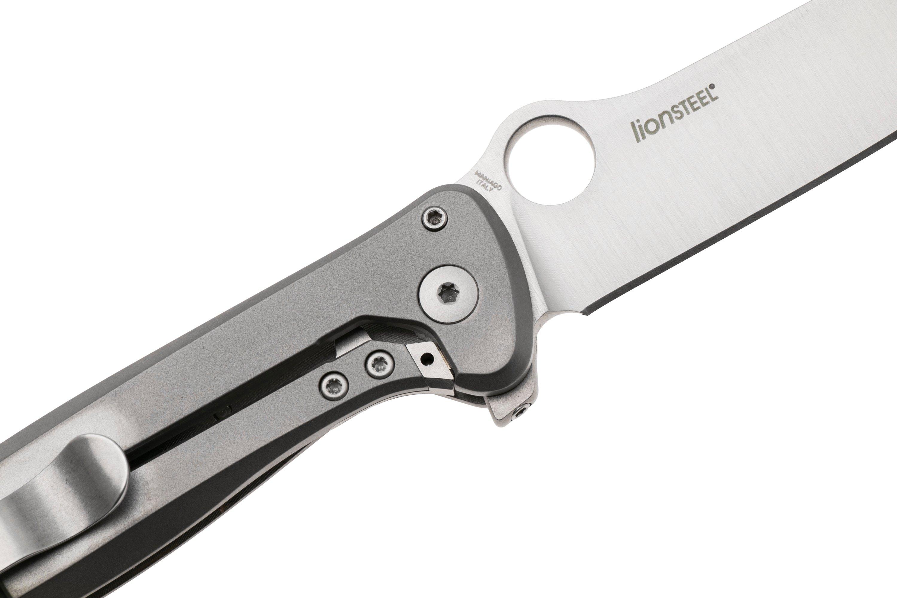 Spyderco Slym C271TIP Titanium, Carbon Fiber Inlay, Böhler M390 zakmes ...