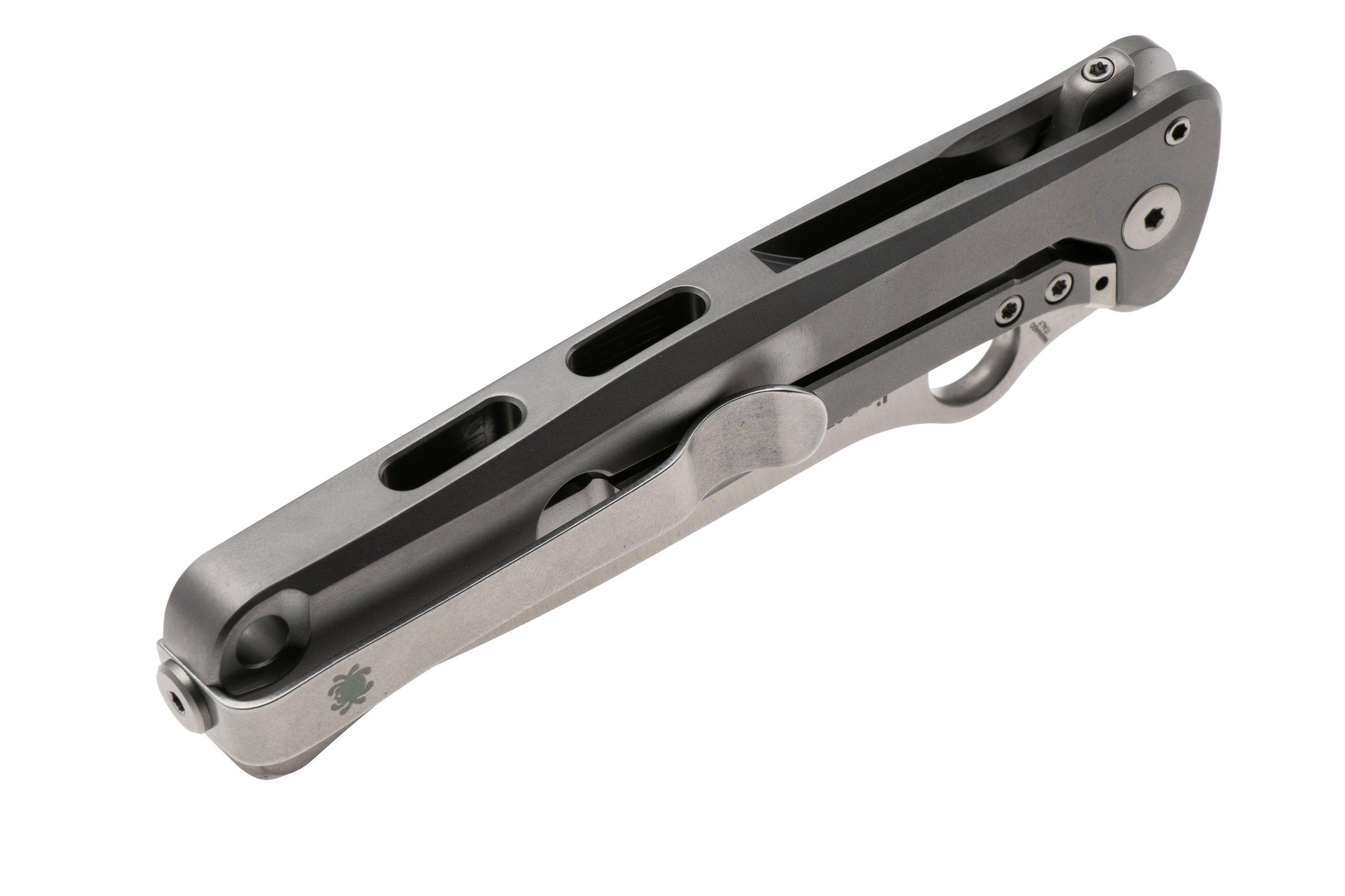 Spyderco Slym C271TIP Titanium, Carbon Fiber Inlay, Böhler M390 pocket ...