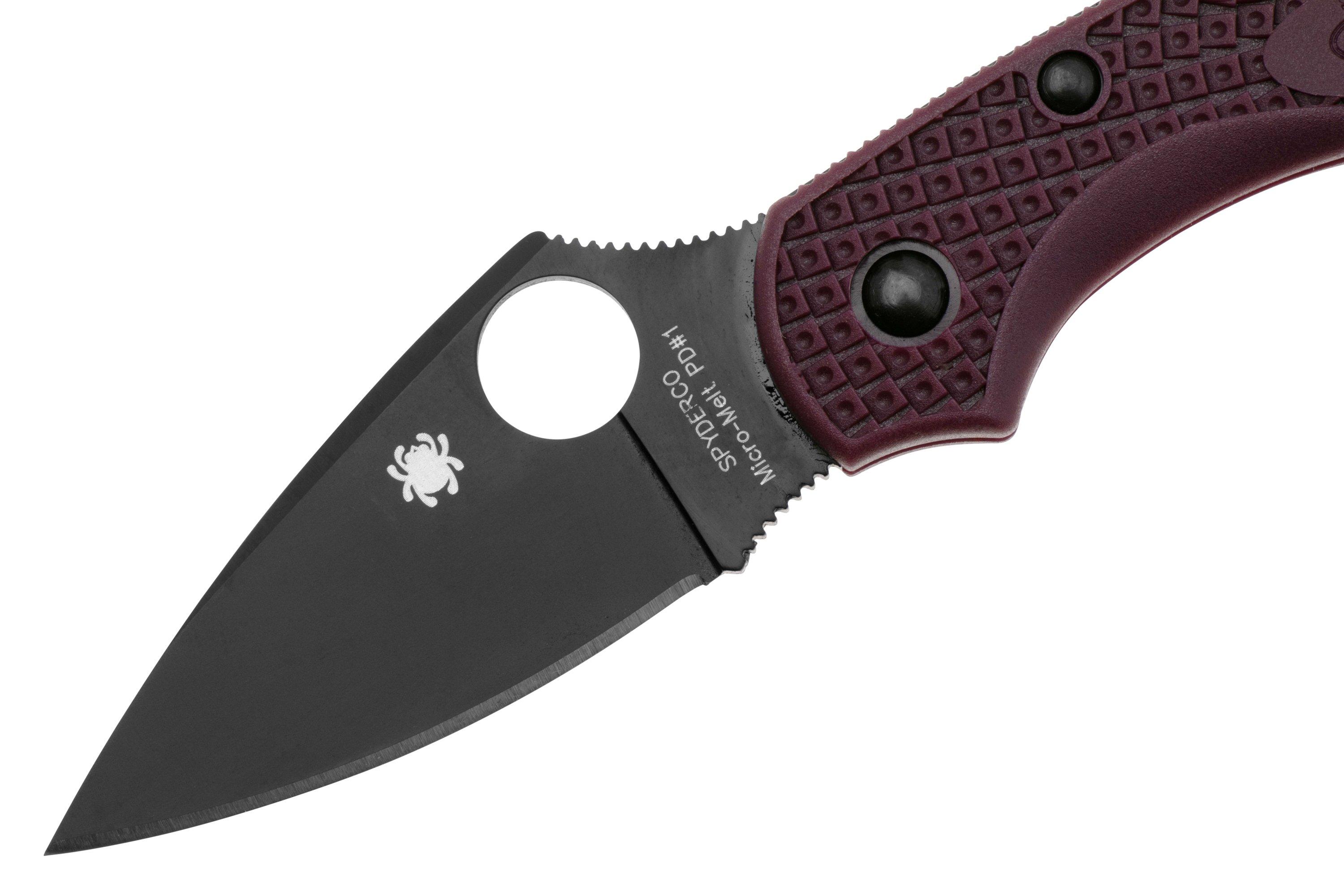 Nóż składany Spyderco Dragonfly 2 Micro-Melt PD#1 C28BGBKP2 Burgundy ...