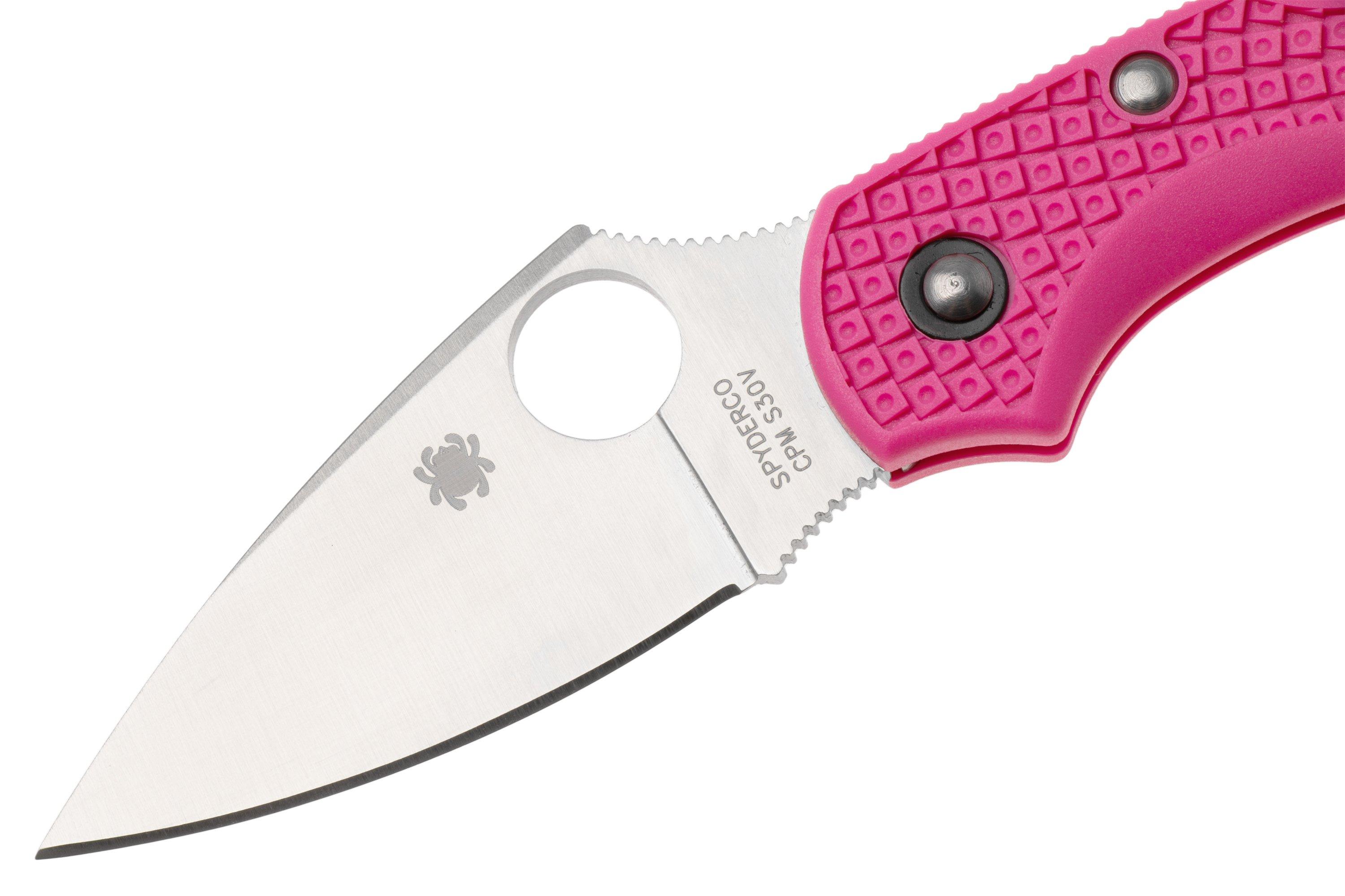Spyderco Dragonfly 2 Pink S30V C28FPPNS30V2 Pink Heals pocket knife ...